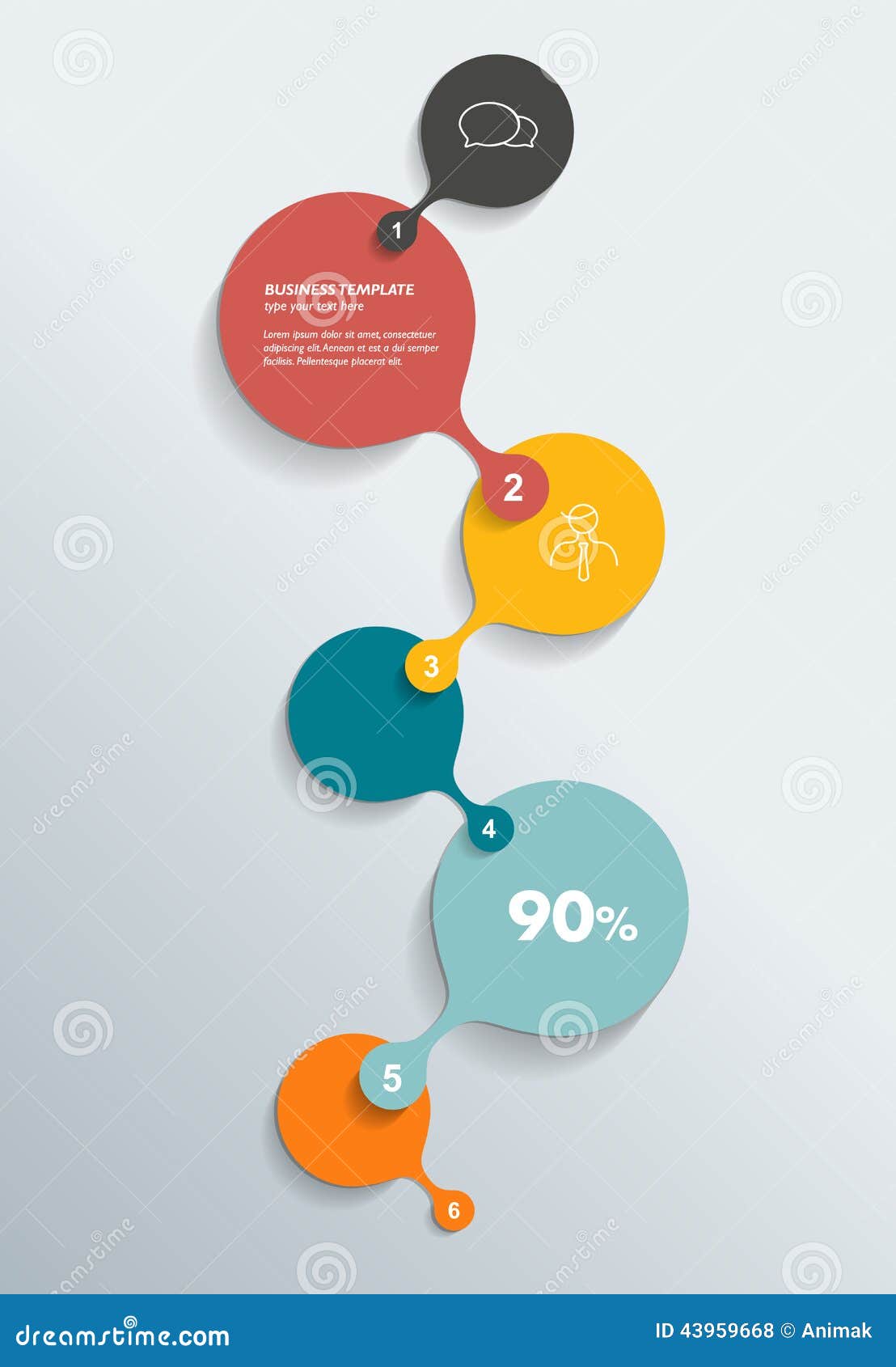 Numbered Template, Infographic, Step By Step, Timeline, Option Banner ...