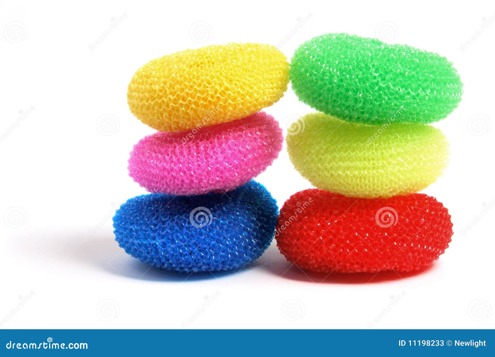 Round Nylon Scourers stock image. Image of housework - 11198233