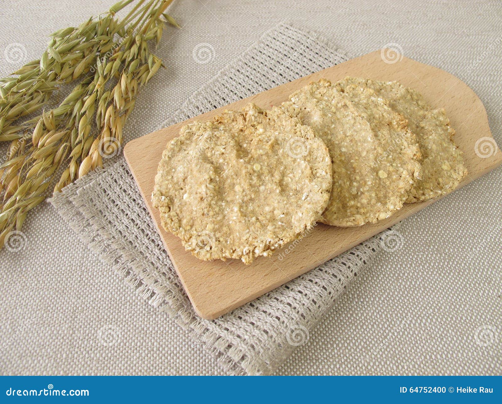 Round oats crispbread stock photo. Image of crispbread - 64752400