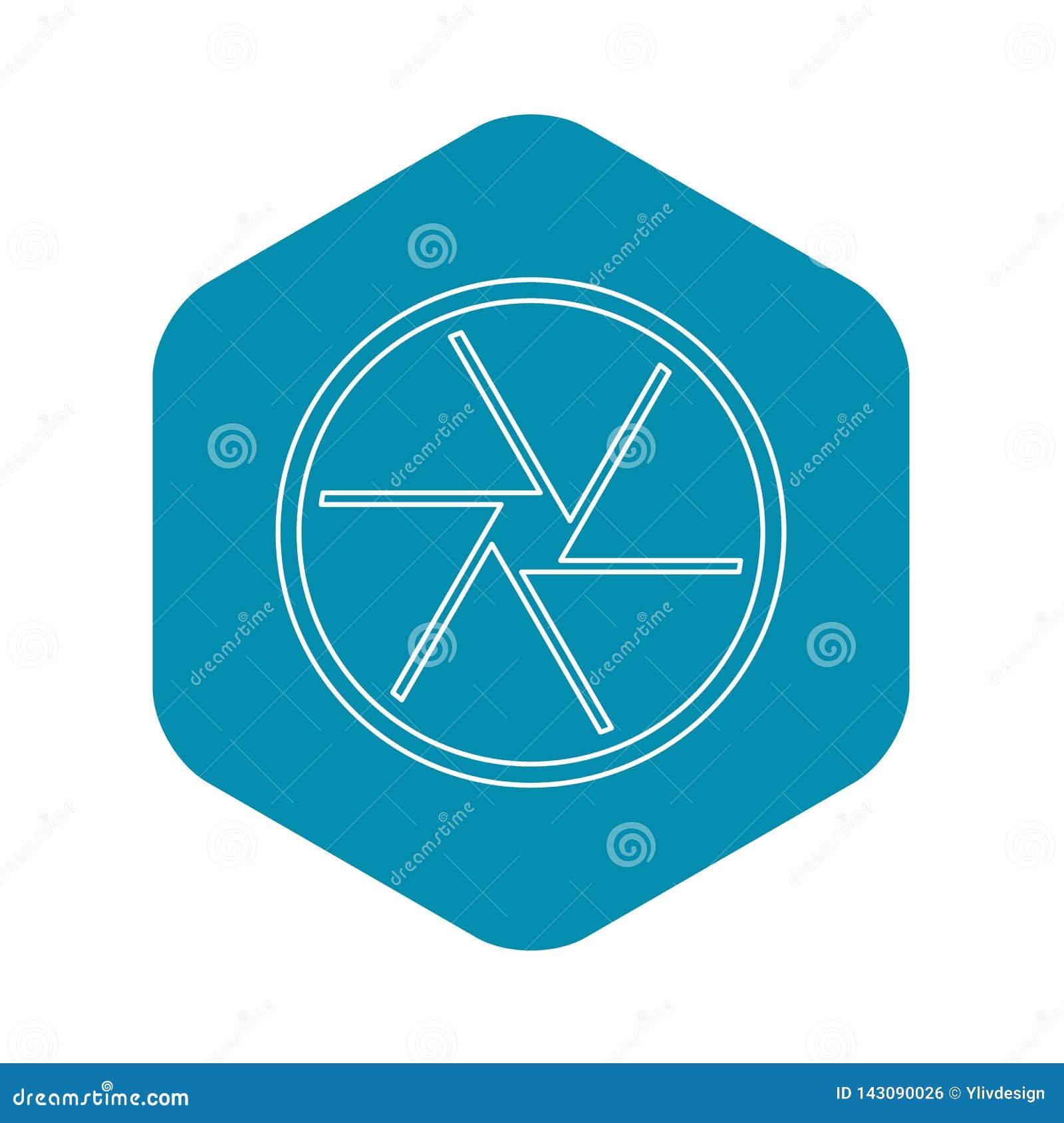 Round Objective Icon, Outline Style Stock Vector - Illustration of ...
