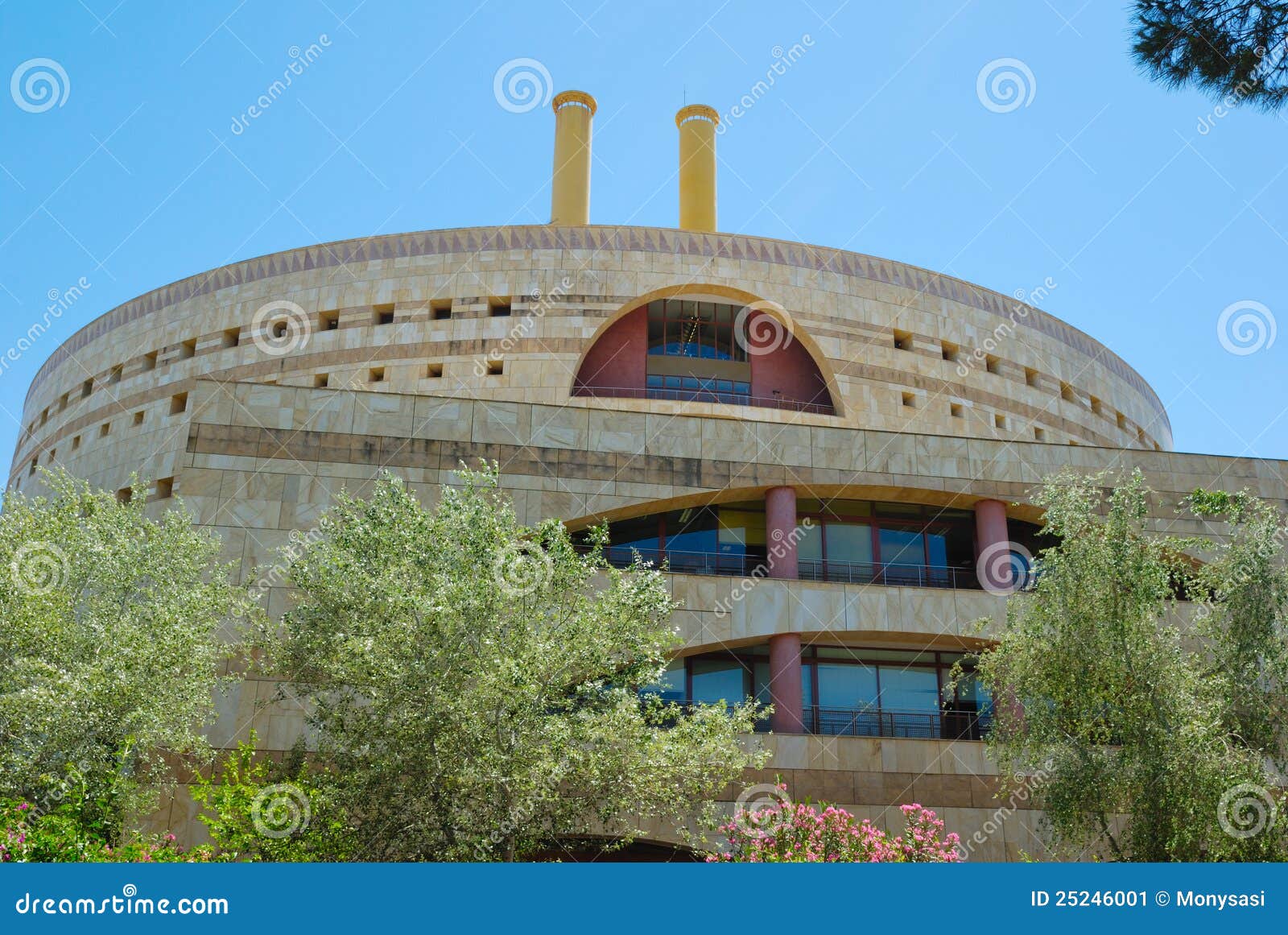 Round office building stock image. Image of town, city - 25246001
