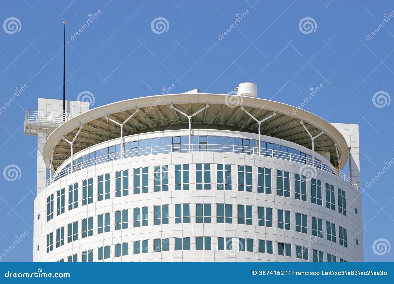 Round office building stock photo. Image of business, blue - 3874162