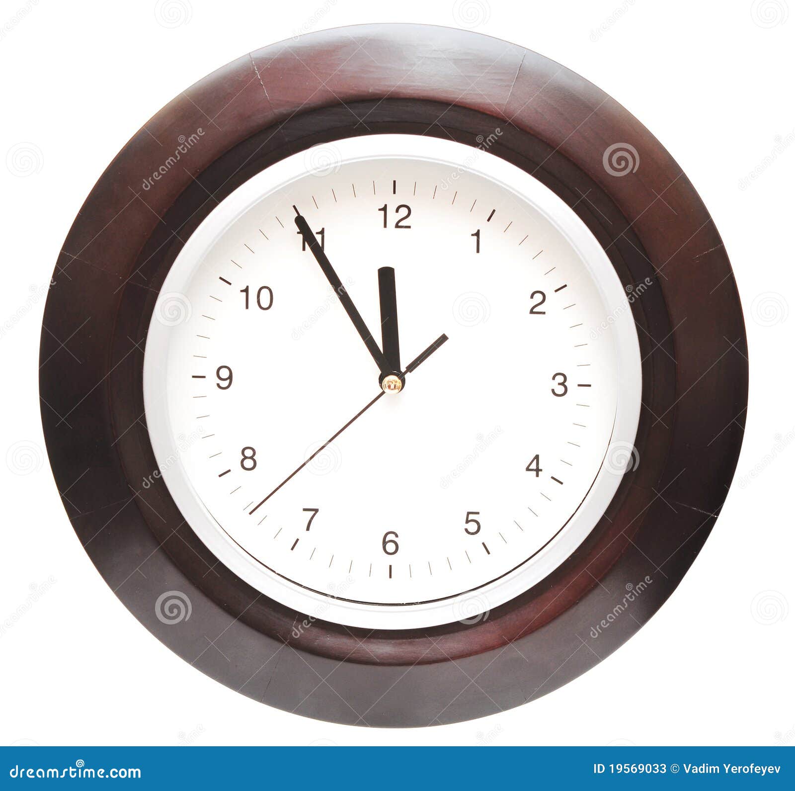 Round office clock stock image. Image of time, minute - 19569033