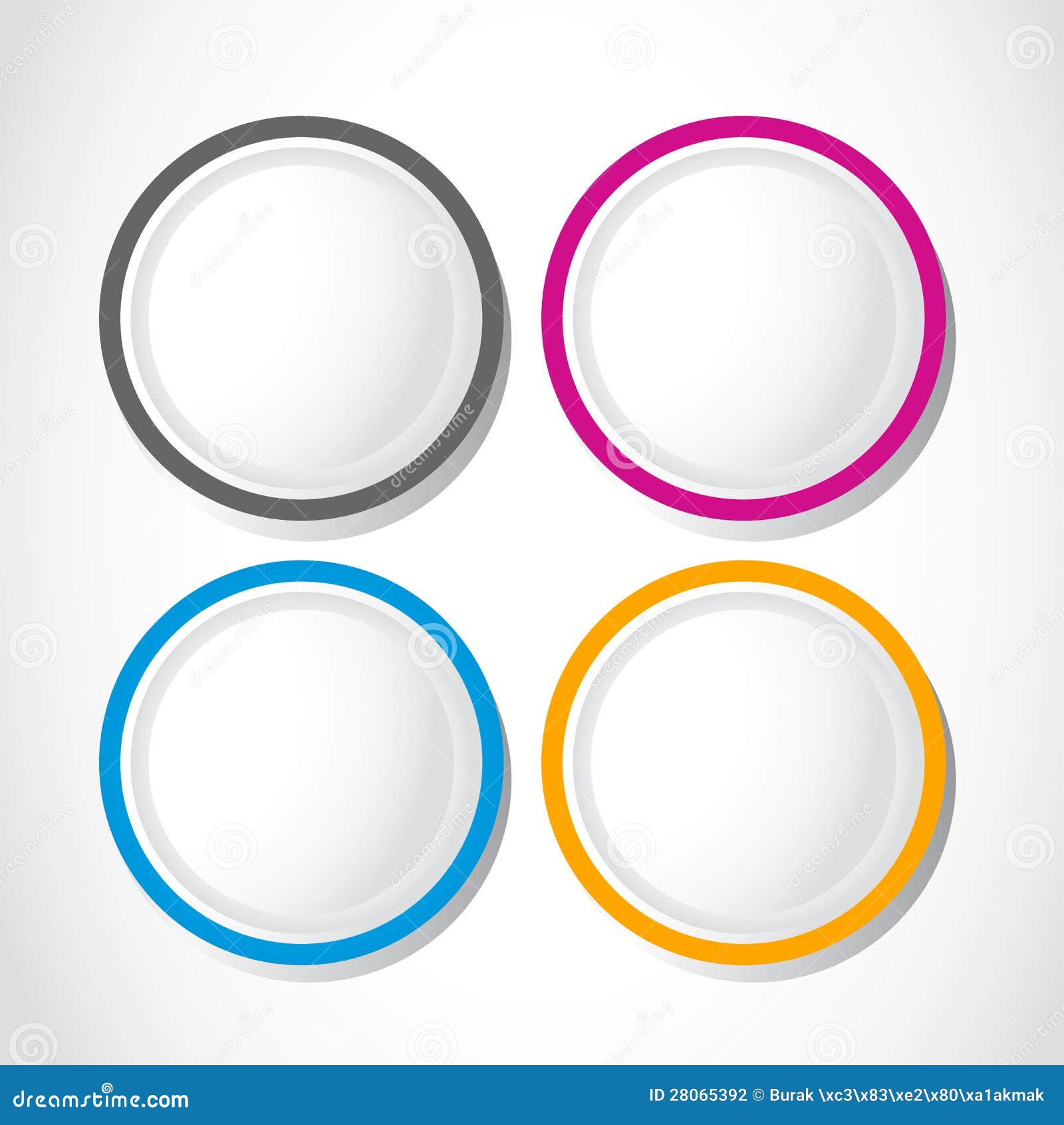 Round option buttons stock vector. Illustration of color - 28065392