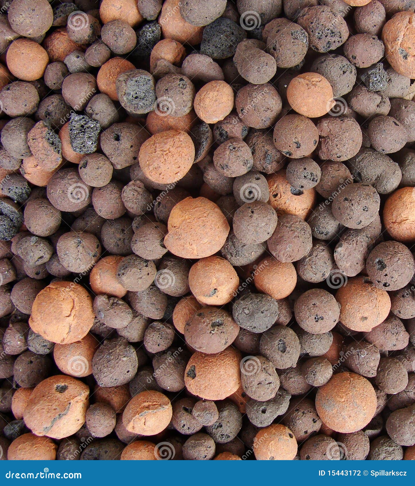 Round orange brown pebbles stock photo. Image of rough - 15443172