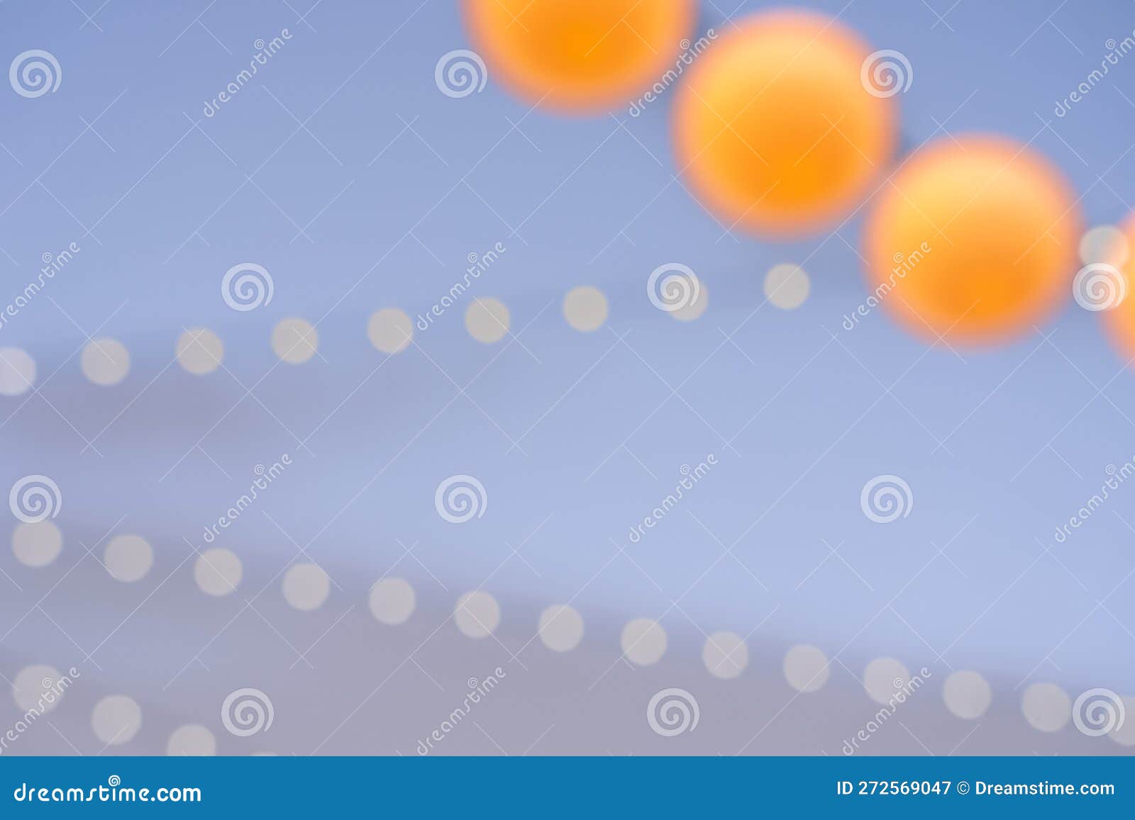 Round Orange Coloured Spheres in Abstract Defocused Pattern Stock Image ...