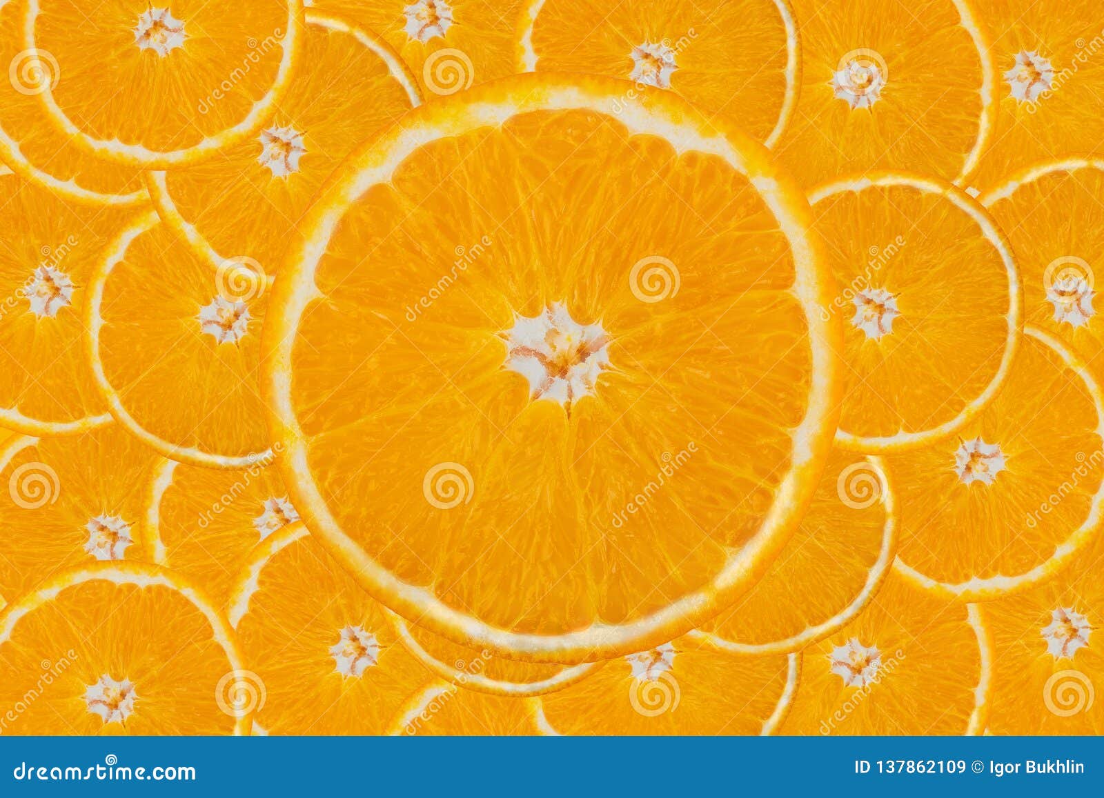 Round Orange Slices. Fresh Fruit Background Stock Image - Image of lots ...