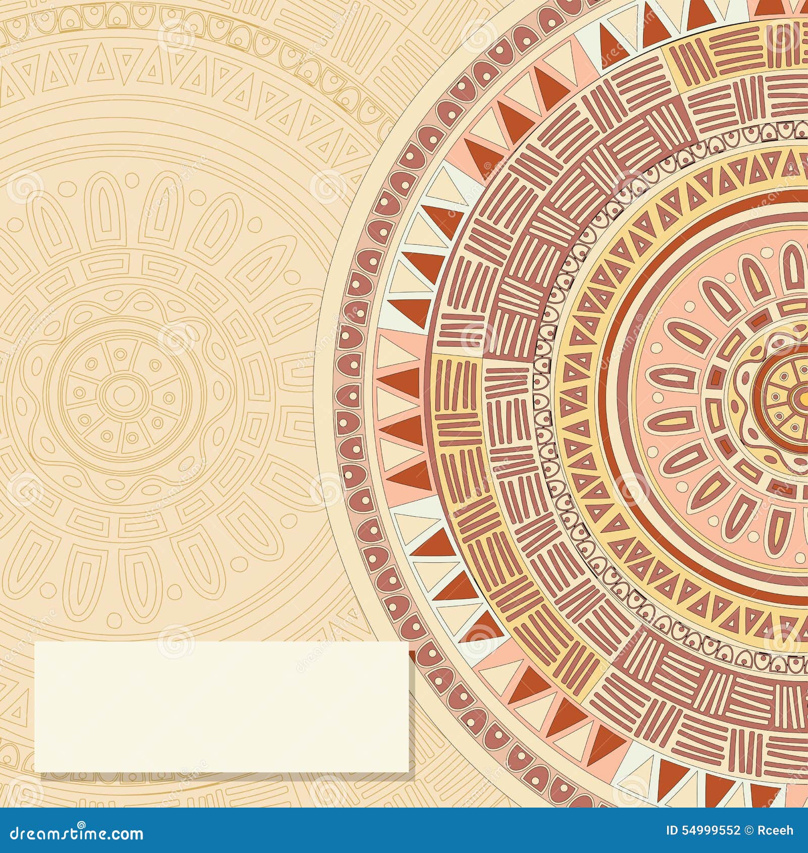 Round Ornamend Mandala Pattern Stock Illustration - Illustration of ...