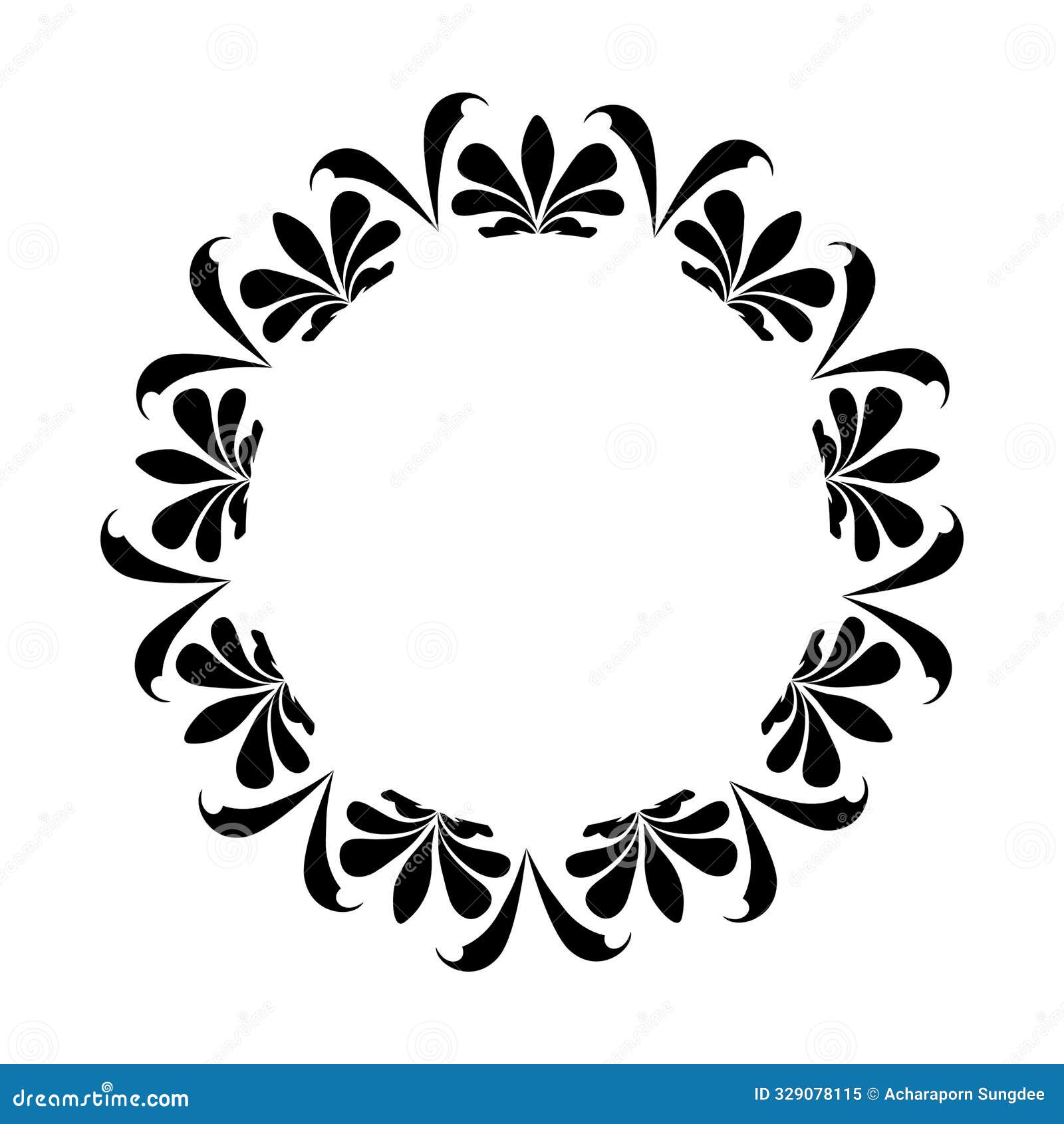 Round Ornament Design, Circle Frame Stock Vector - Illustration of ...
