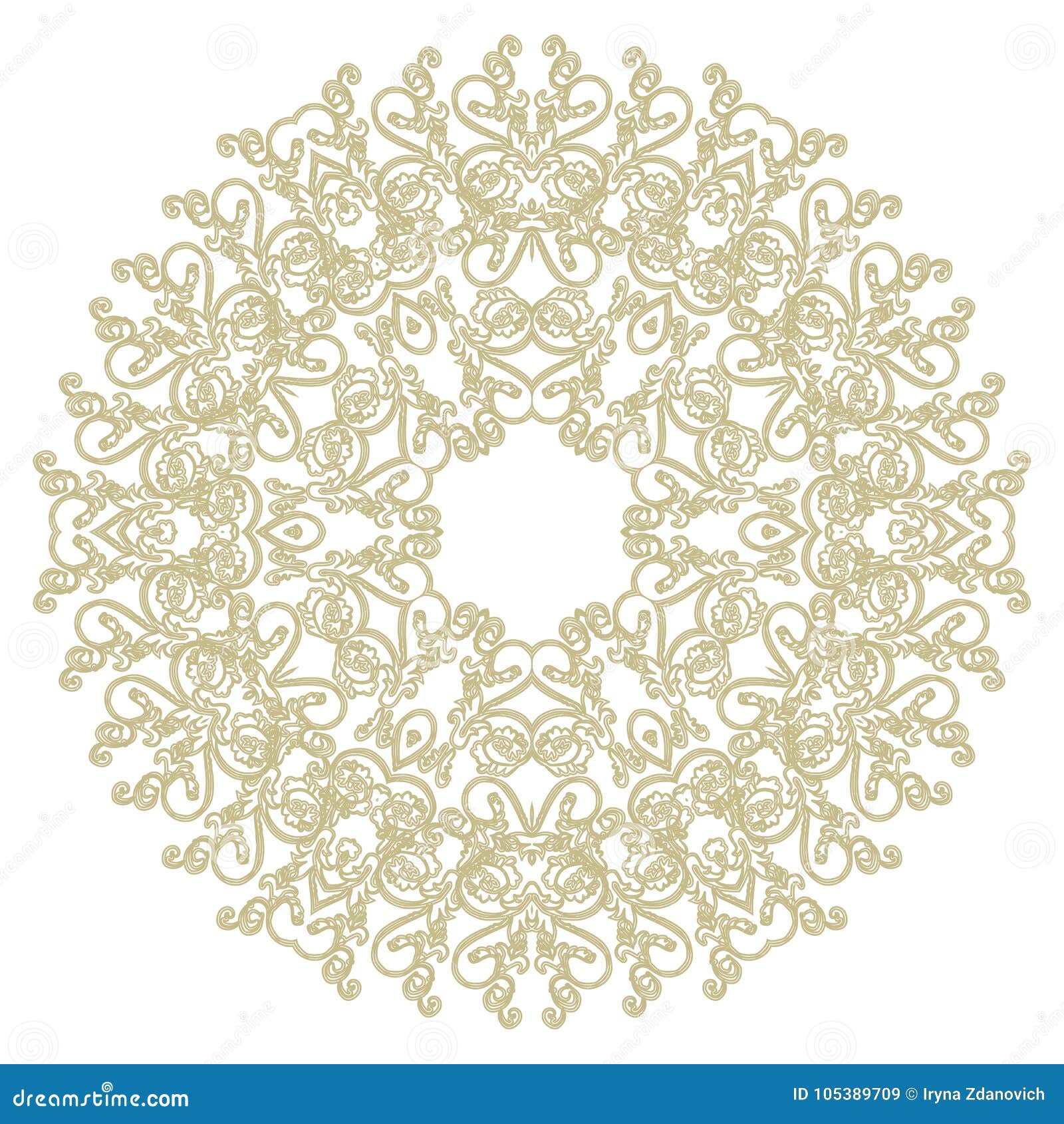 Round Ornament Pattern. Arabic, Islamic, Oriental Style Stock Vector ...