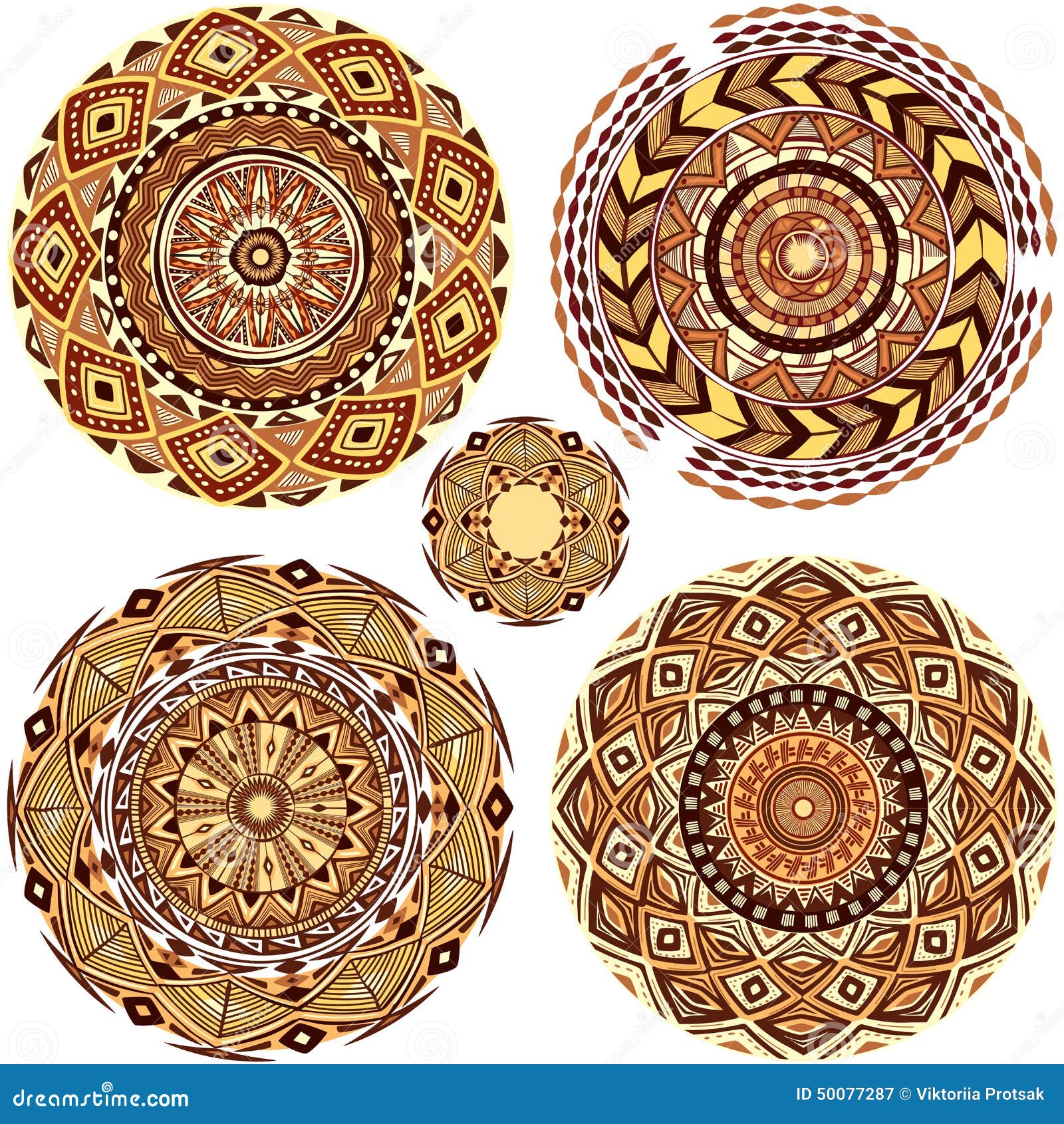 Round Ornament Patterns stock vector. Illustration of mandala - 50077287