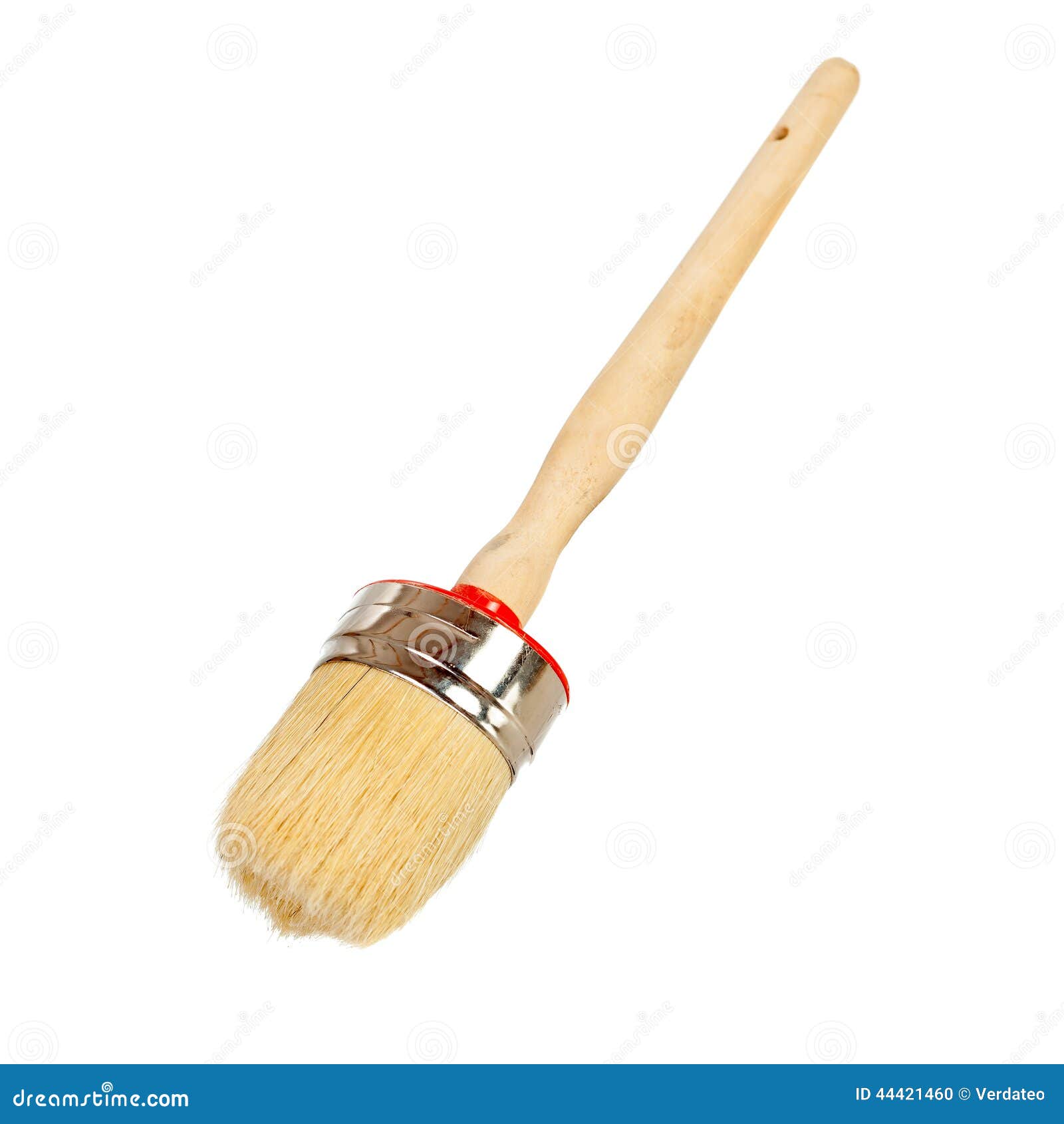 Round paint brush stock photo. Image of white, background - 44421460