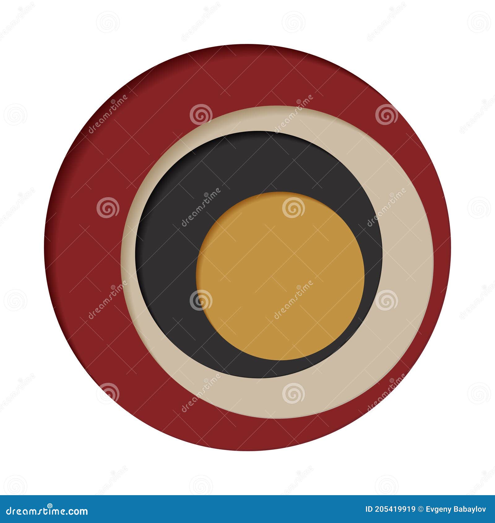 Round Palette of Four Colors on a White Background - Vector Stock ...