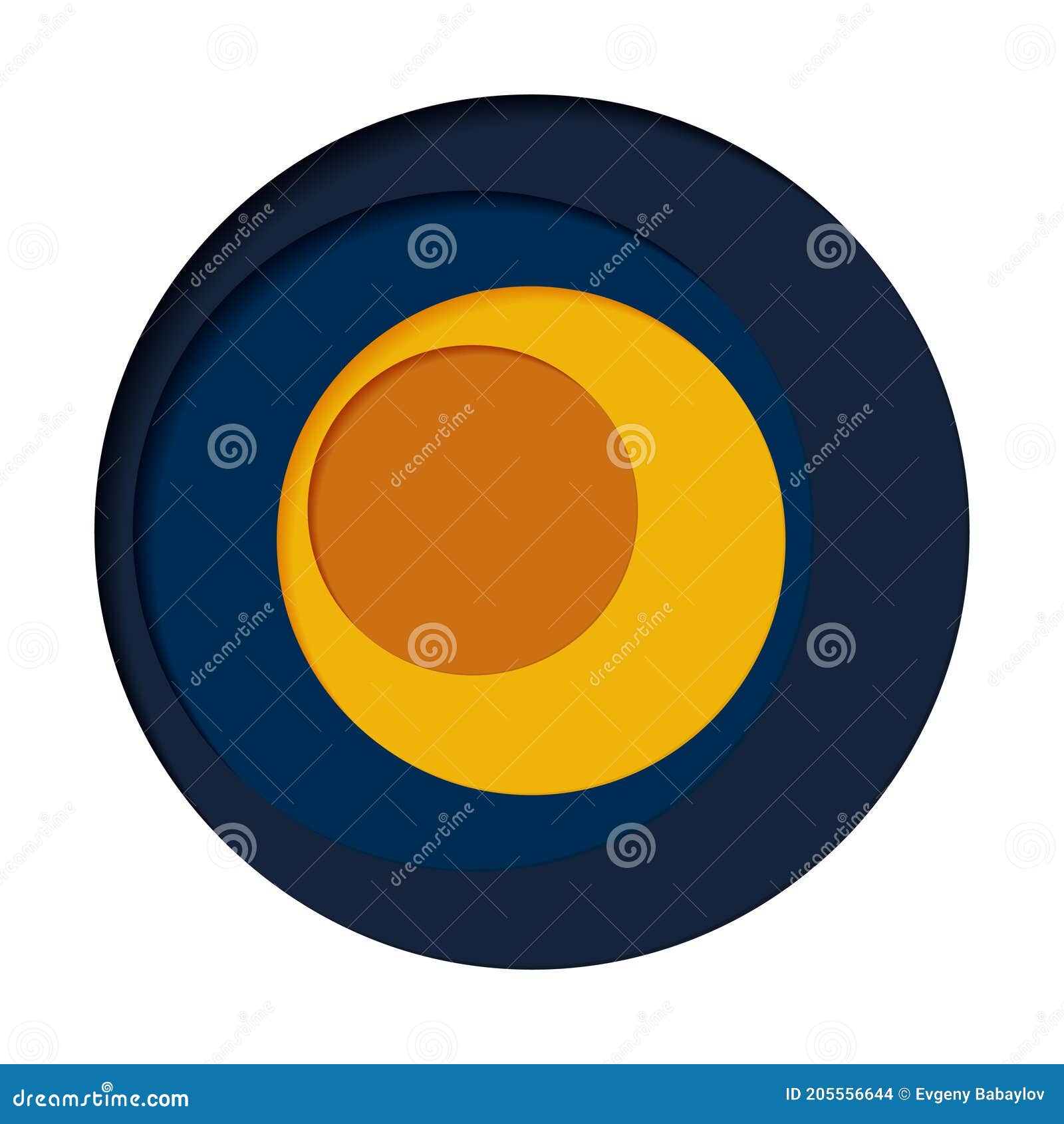 Round Palette of Four Colors on a White Background - Vector Stock ...