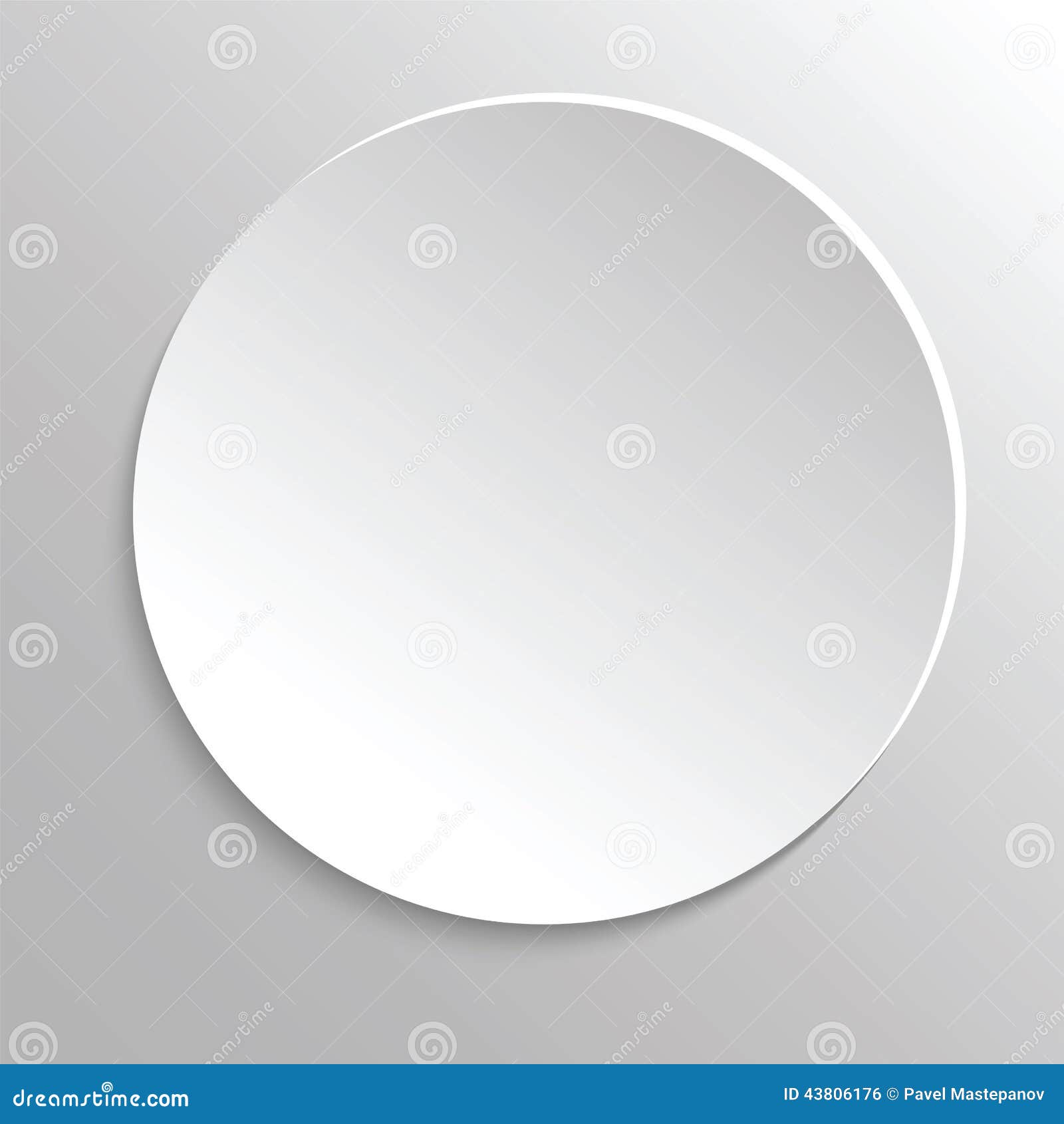 Round paper banner stock vector. Illustration of banner - 43806176