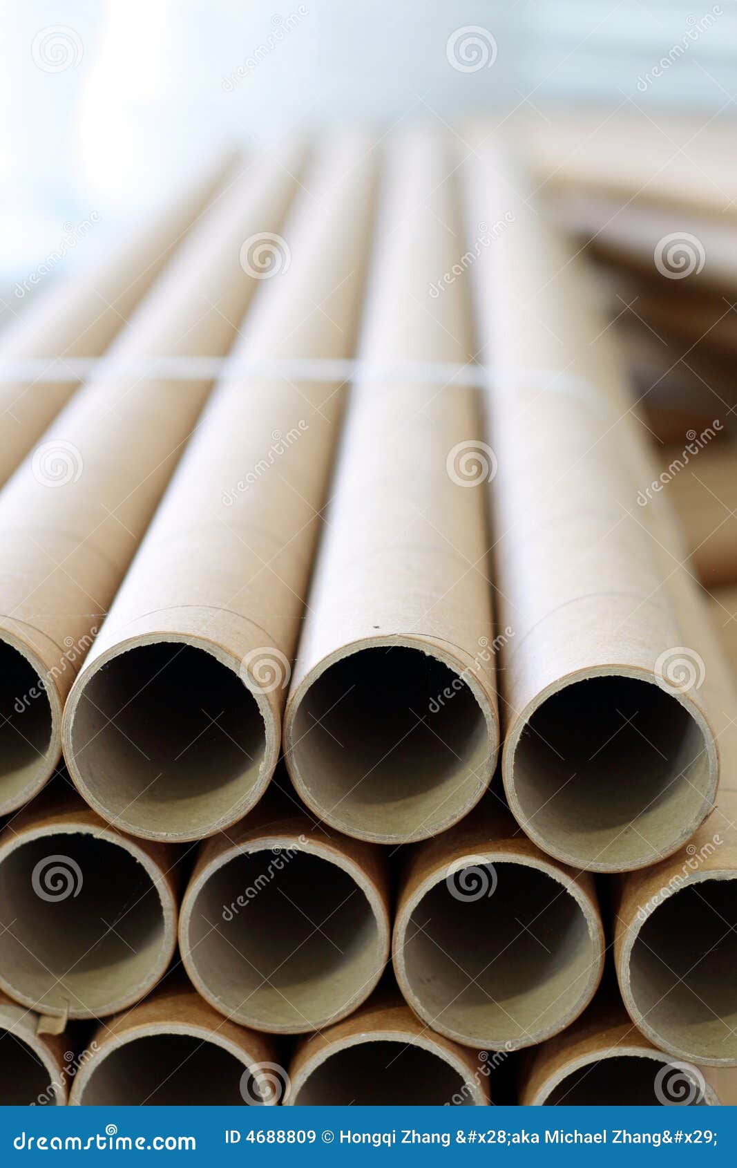 Round paper core stock image. Image of industry, lines - 4688809