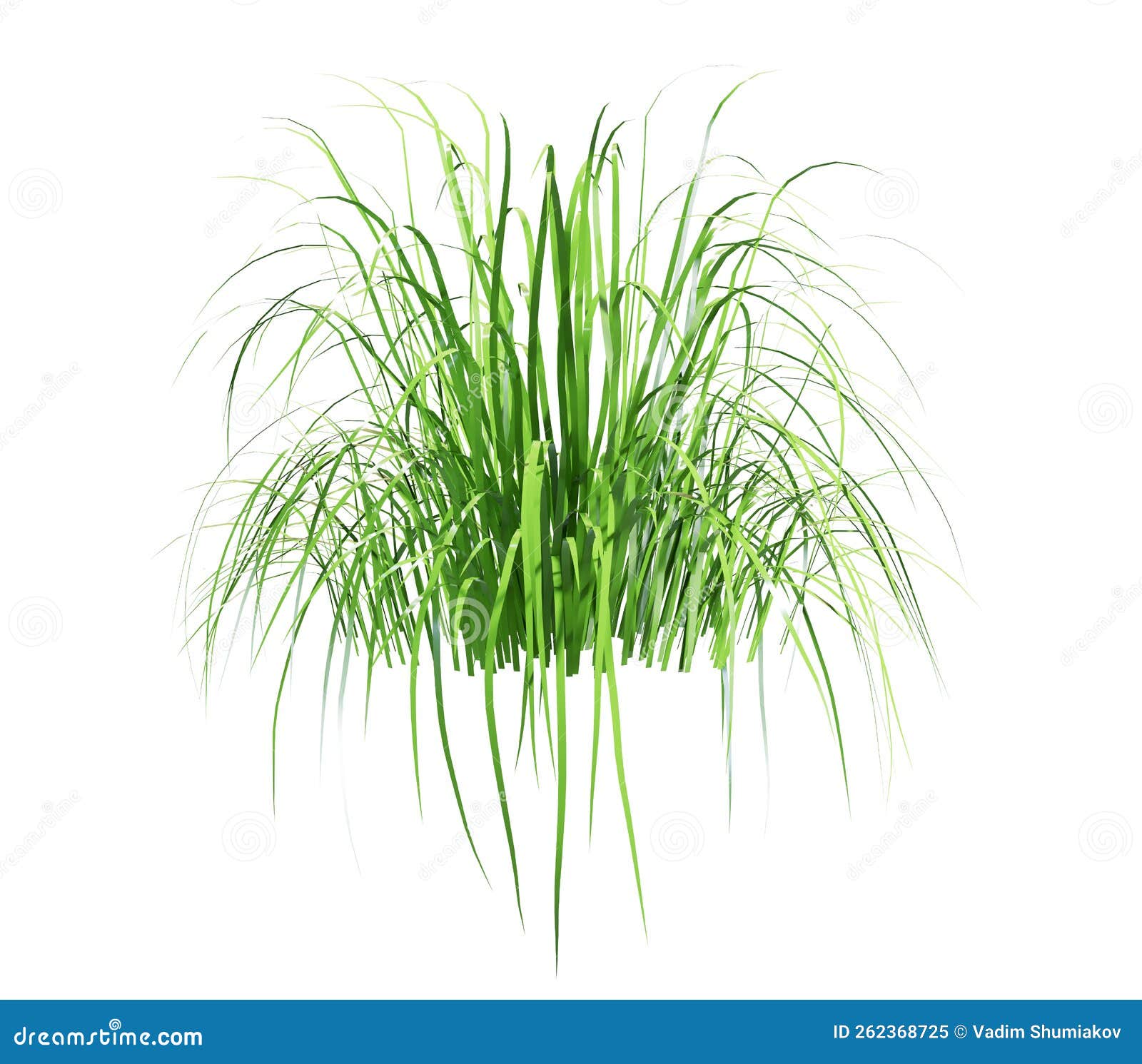 Round Patch of Fresh Grass 3d Render Stock Illustration - Illustration ...