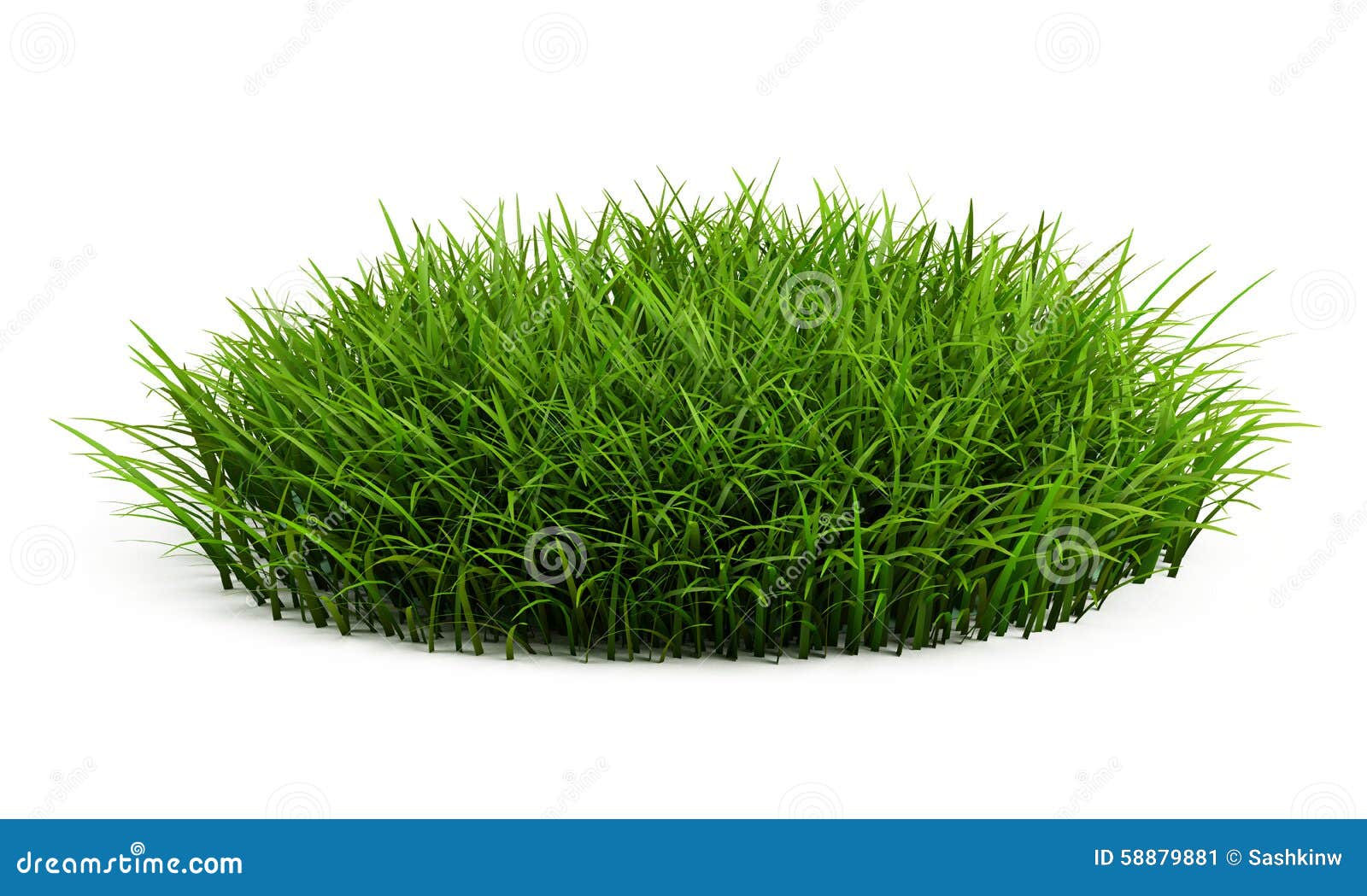 Row Of Fresh Grass Seamless Tileable On A White Background - Generative ...