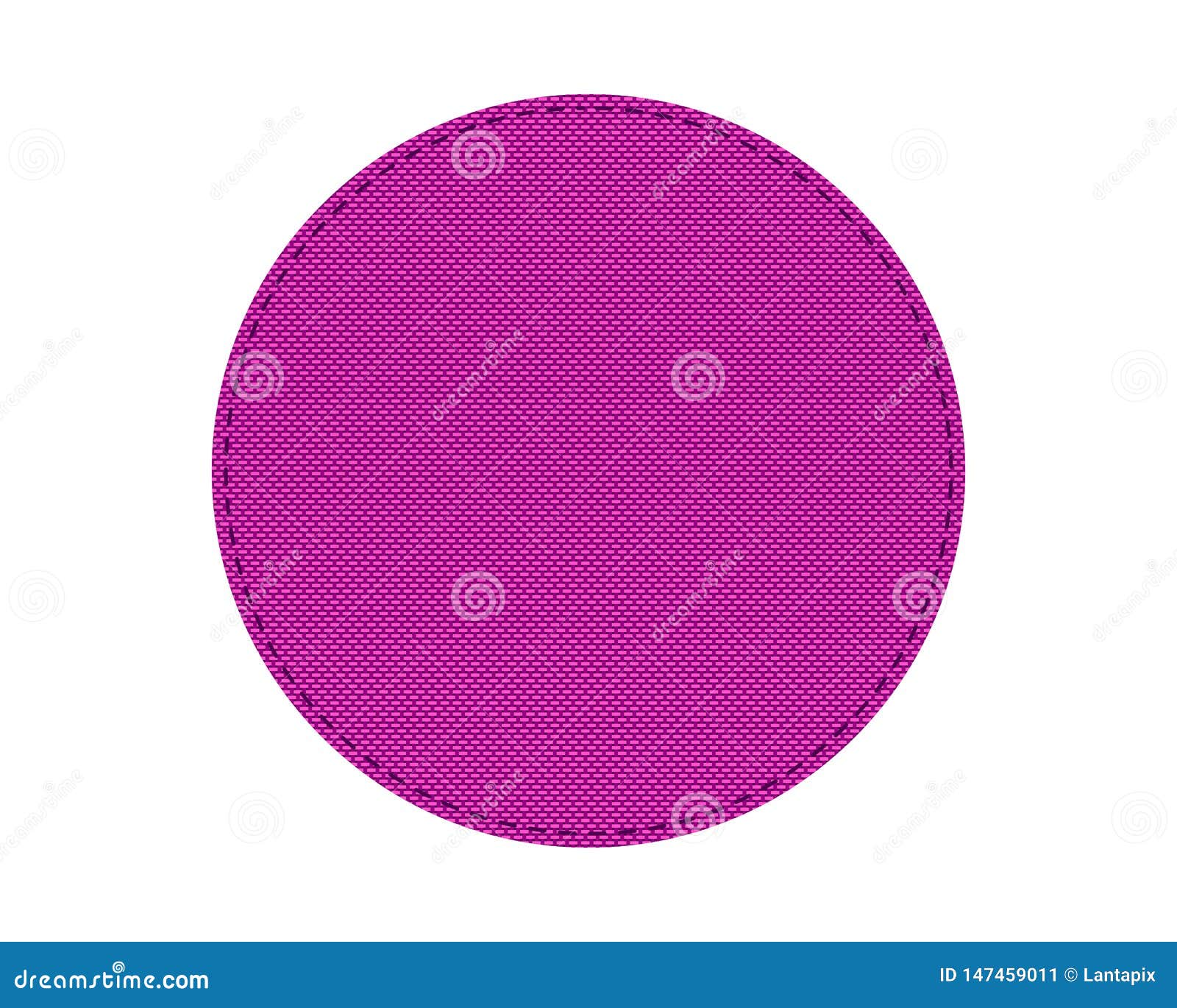 Round patch with stitches stock vector. Illustration of graphic - 147459011
