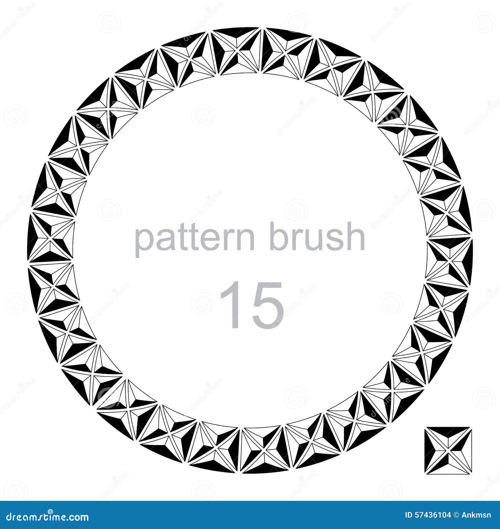 Round pattern decor frame stock vector. Illustration of plaid - 57436104