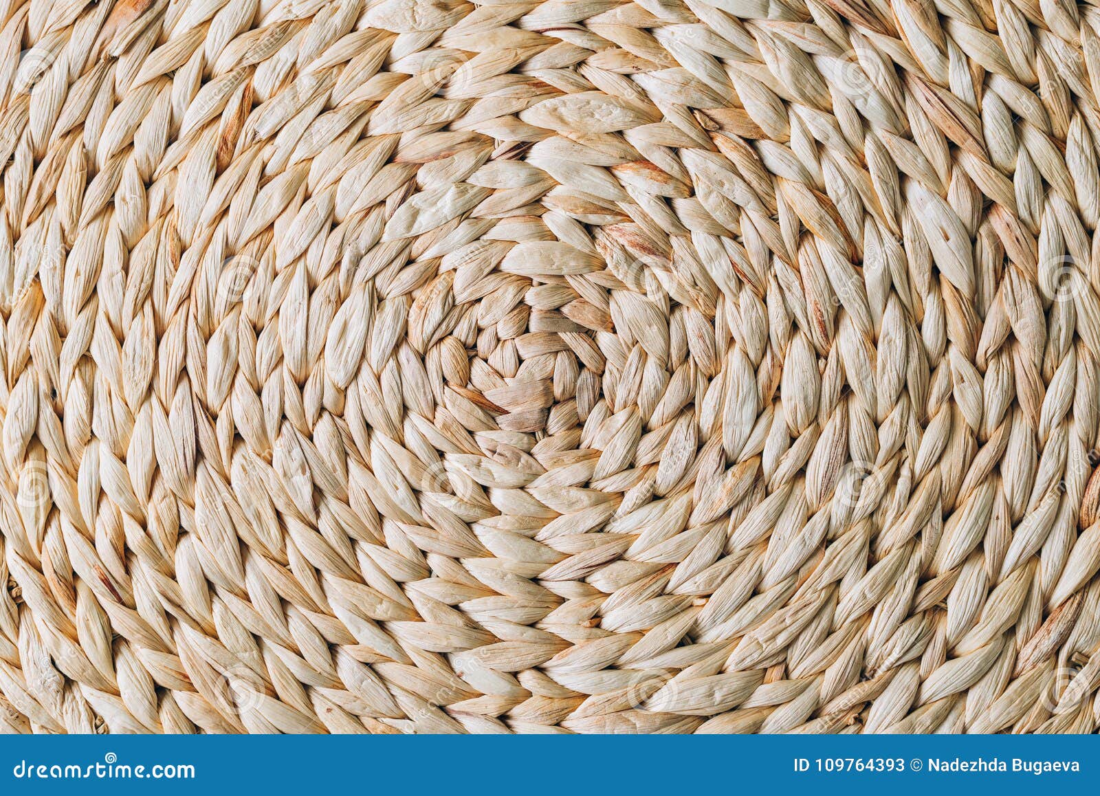 Round Pattern from Wicker Rattan Stock Image - Image of decoration ...