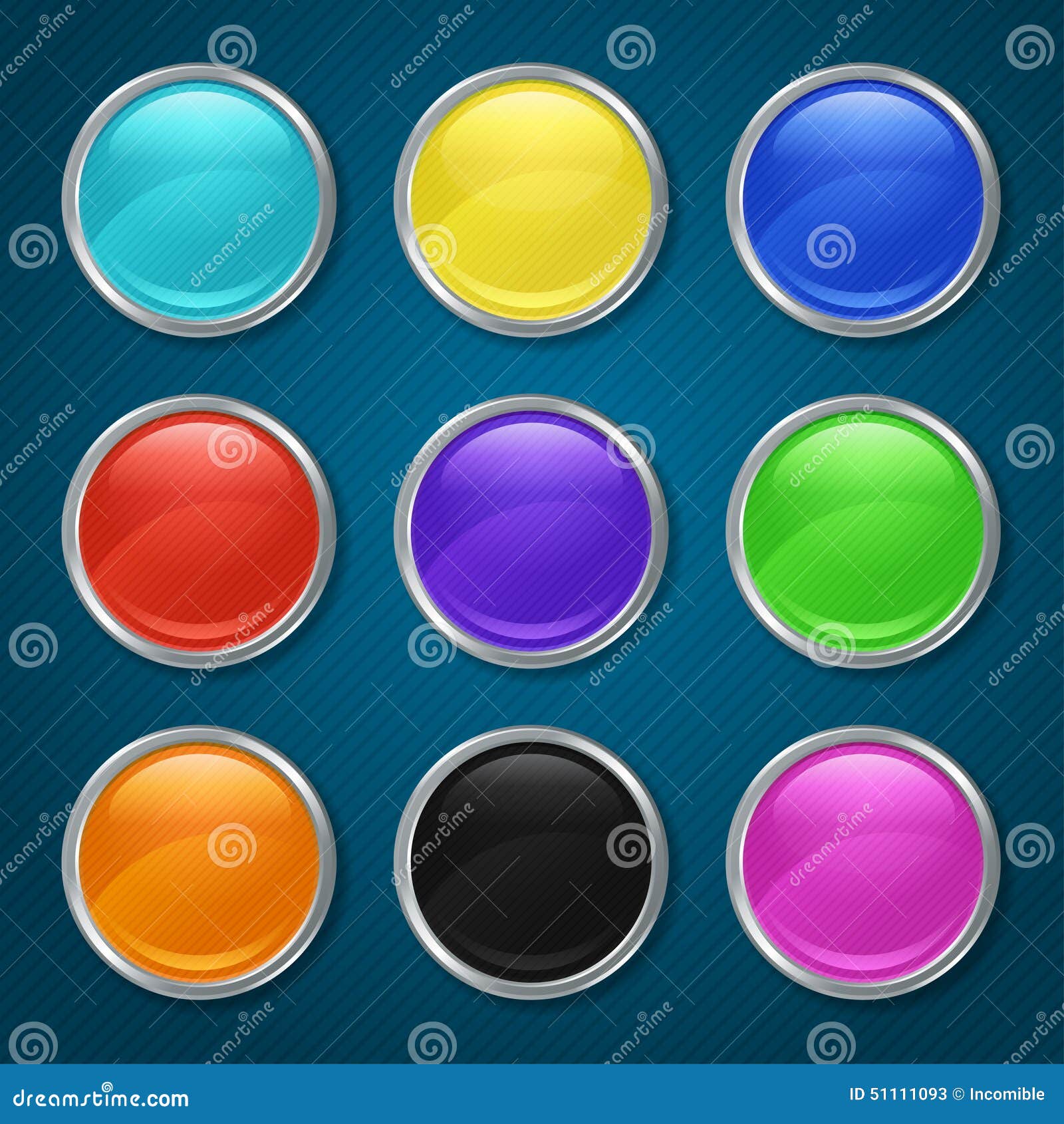 Round Patterned Icons for the App Stock Vector - Illustration of circle ...