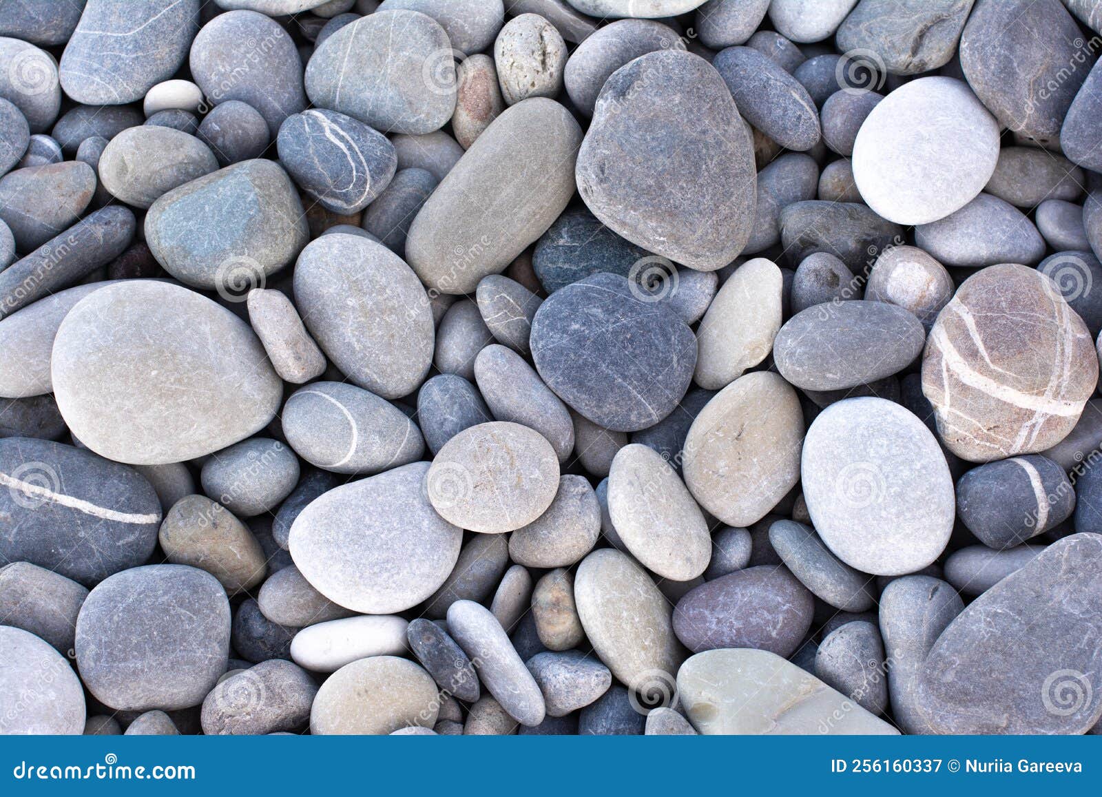 Round Pebble Stones. Stones Beach Smooth Stock Image - Image of rough ...