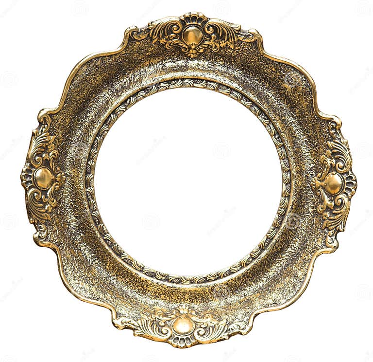 ROUND PICTURE FRAME stock image. Image of painting, empty - 963079
