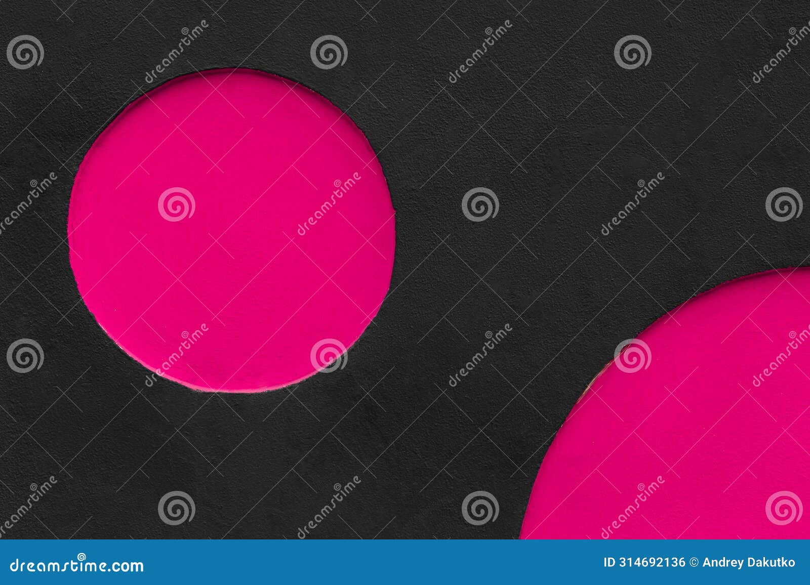 Round Pink Circle Abstract Pattern Interior Object Detail Exterior View ...