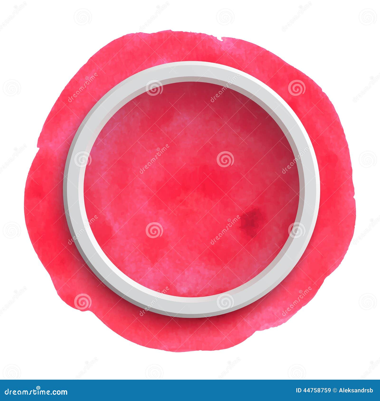 Round Pink Watercolor Banner Stock Vector - Illustration of grain ...