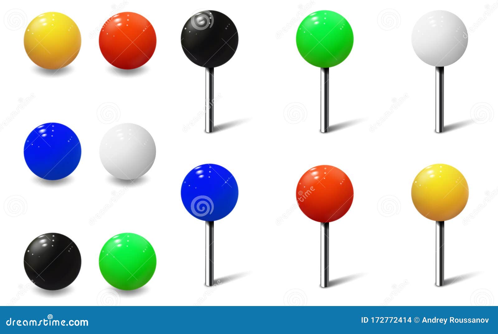 Round Pins and Metal Map Push Pins Stock Vector - Illustration of clip ... Round Pins and Metal Map Push Pins Stock Vector - Illustration of clip ...