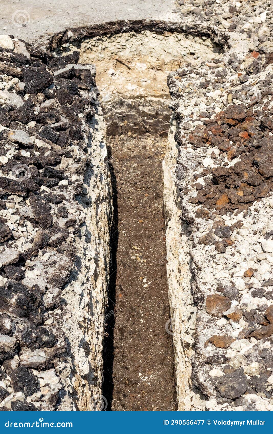 Round Pit for Installing the Sewer Circle, Septic Tank Stock Image ...