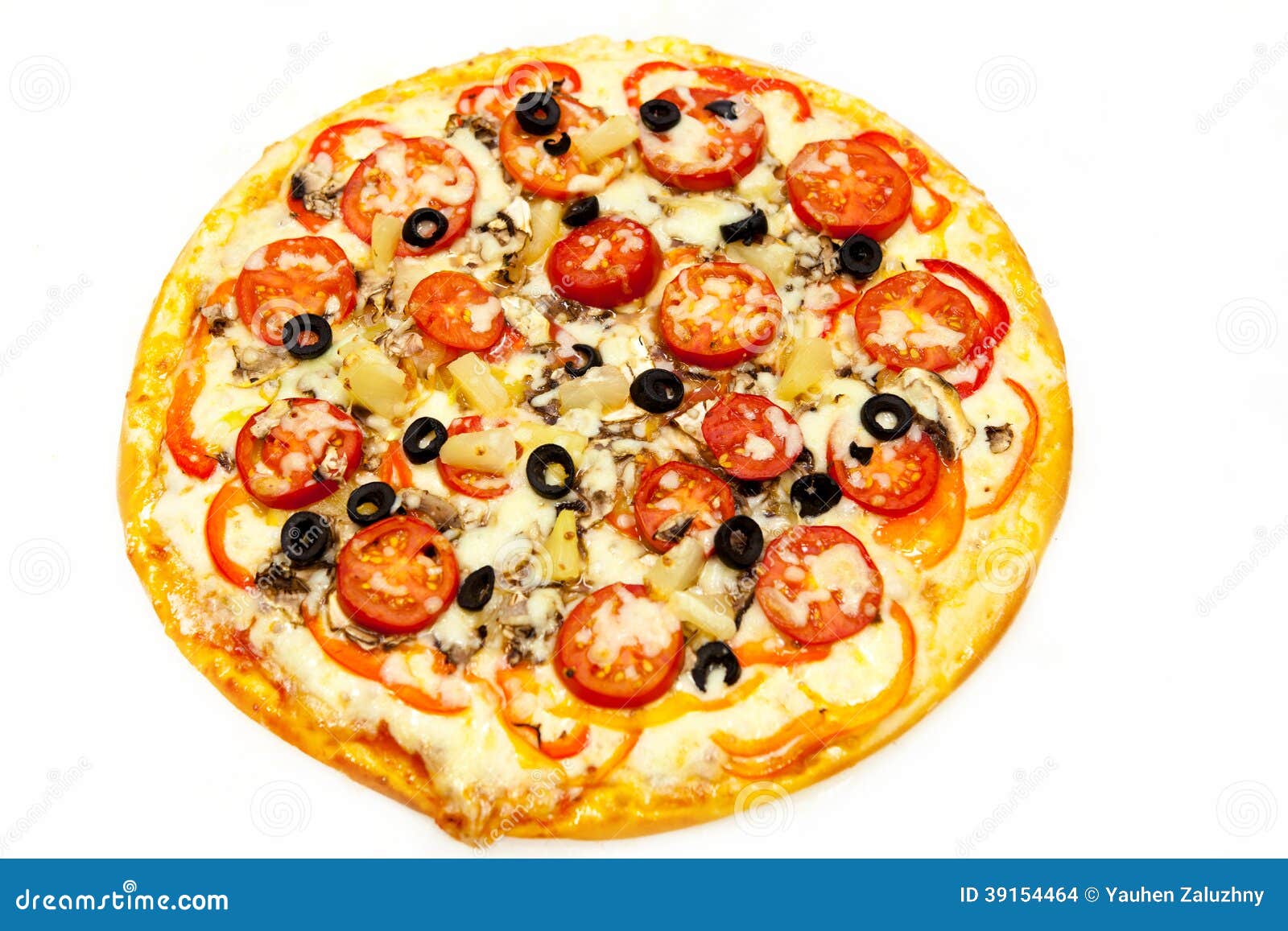 Round pizza with meat 13 stock photo. Image of cheese - 39154464