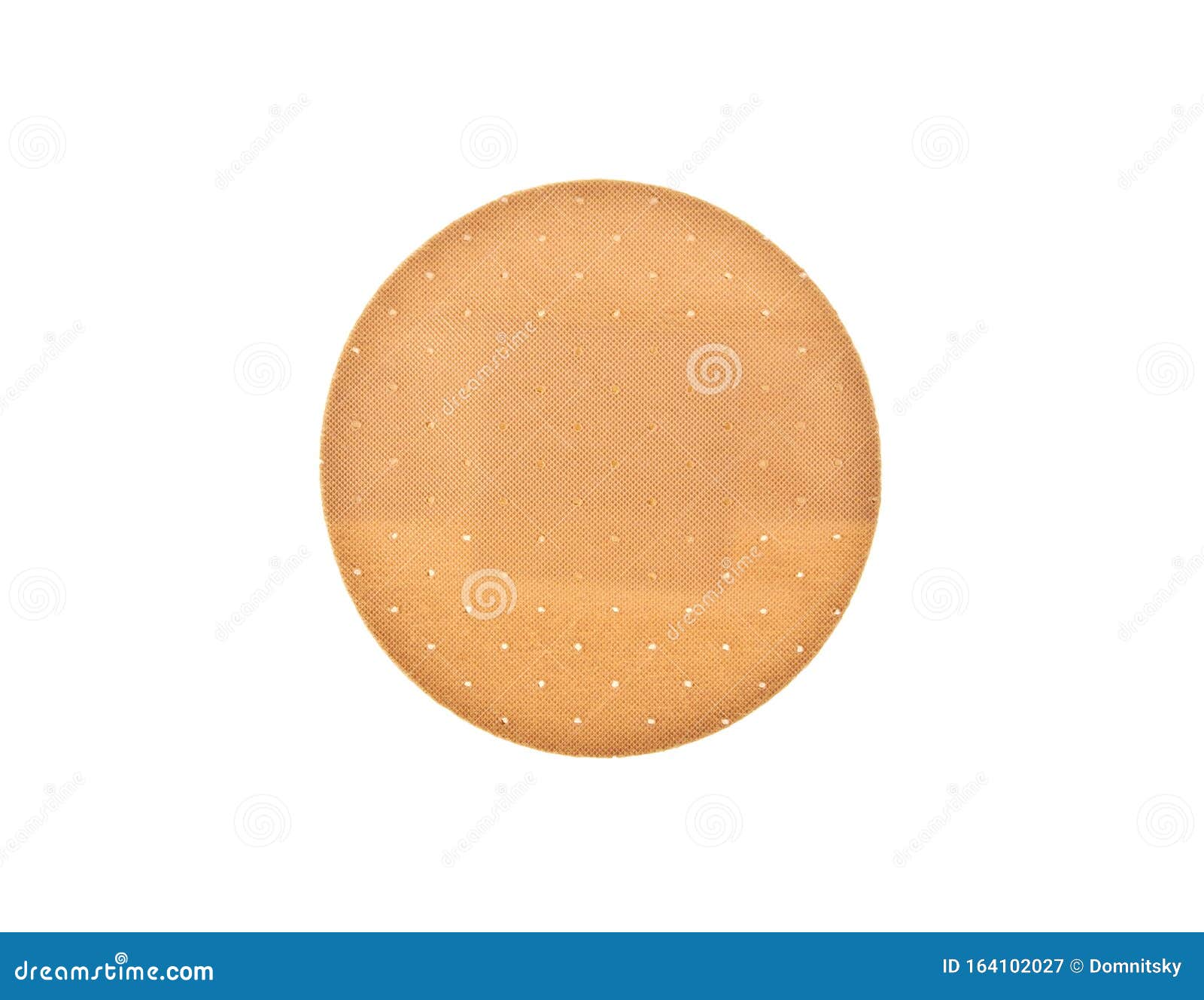 Round Plaster Isolated on White Background Stock Image - Image of ...