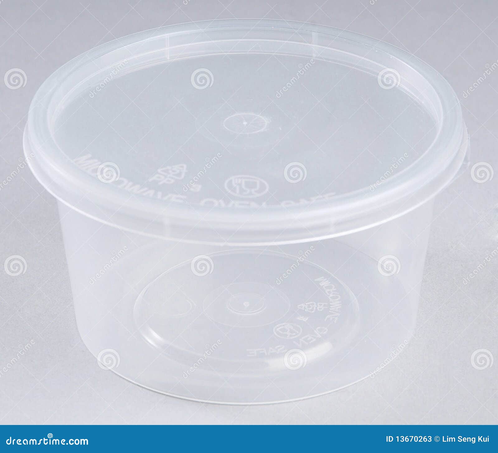 Round plastic container stock image. Image of circle - 13670263