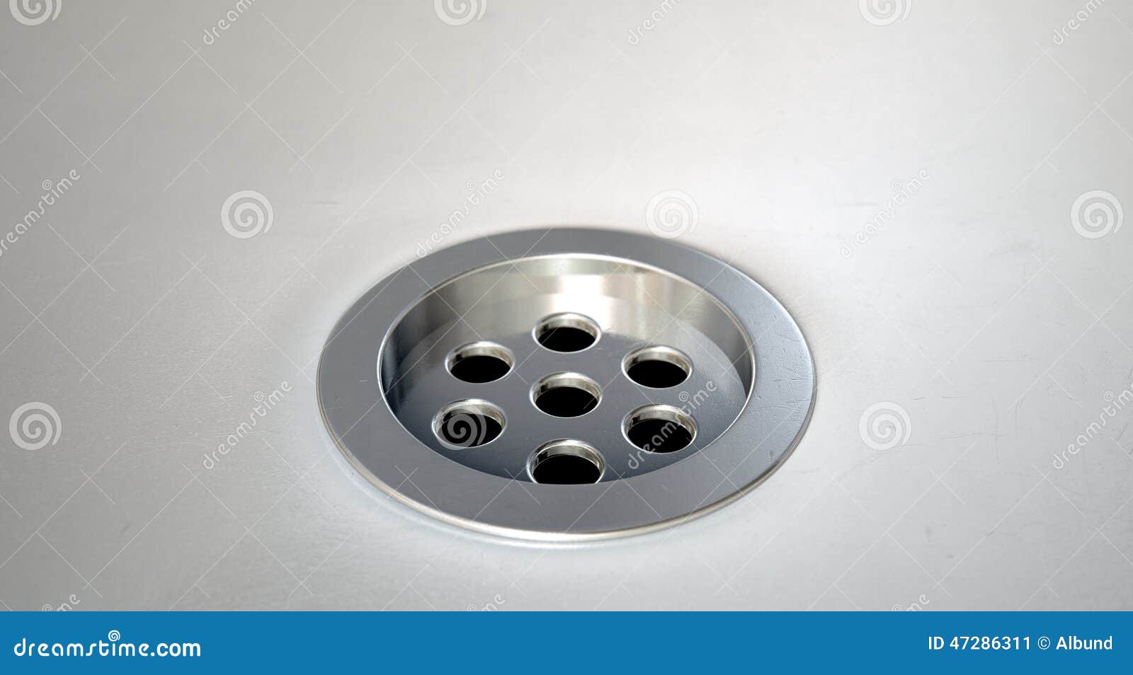 Round Plug Hole Closeup stock image. Image of liquid - 47286311