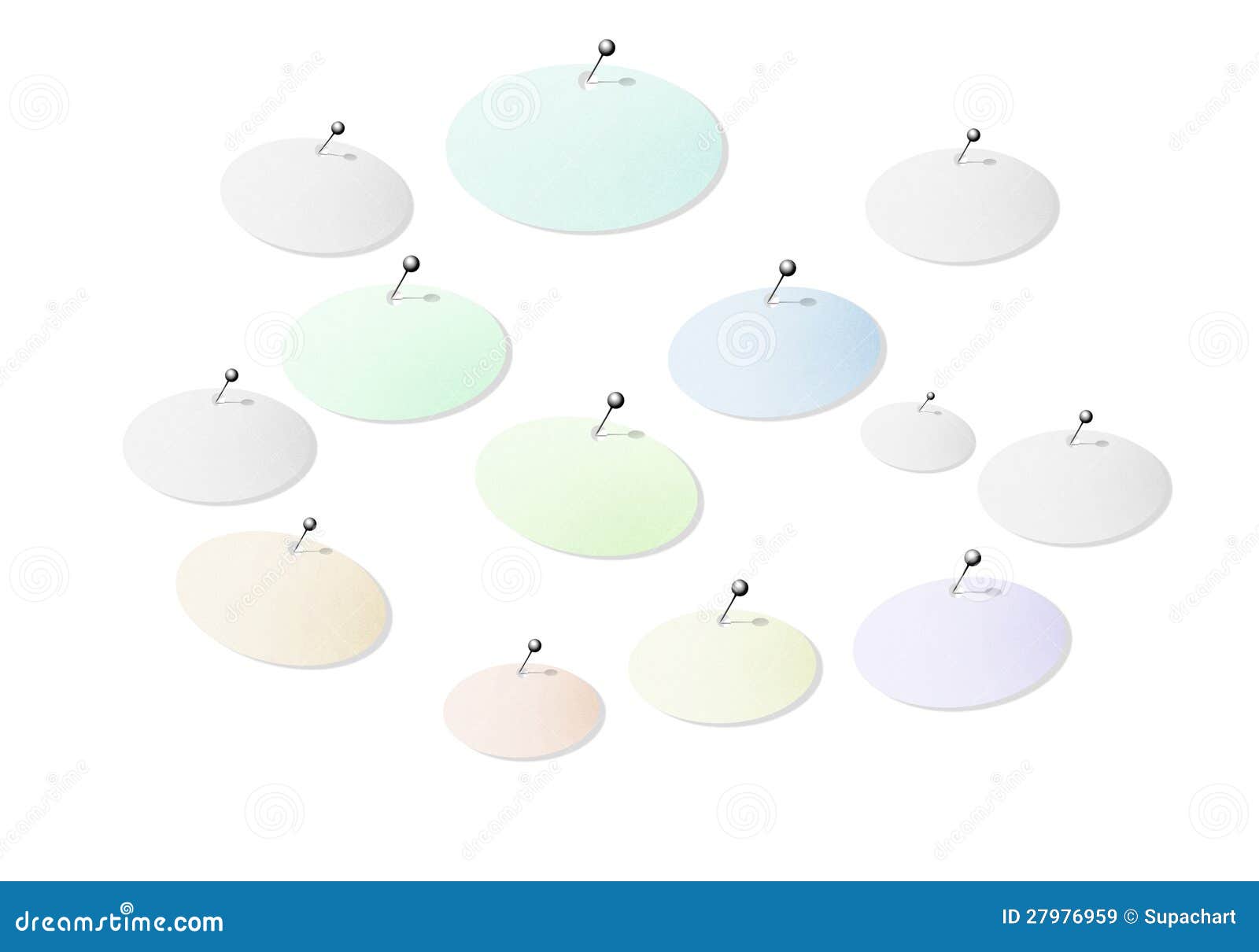 Round post it stock illustration. Illustration of assistant - 27976959