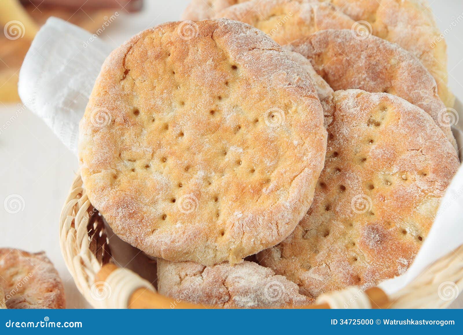 Round potato flat bread stock photo. Image of white, knife - 34725000