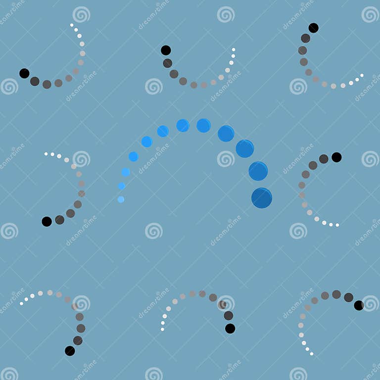 Round Preloader Animation Frame Stock Vector - Illustration of ...