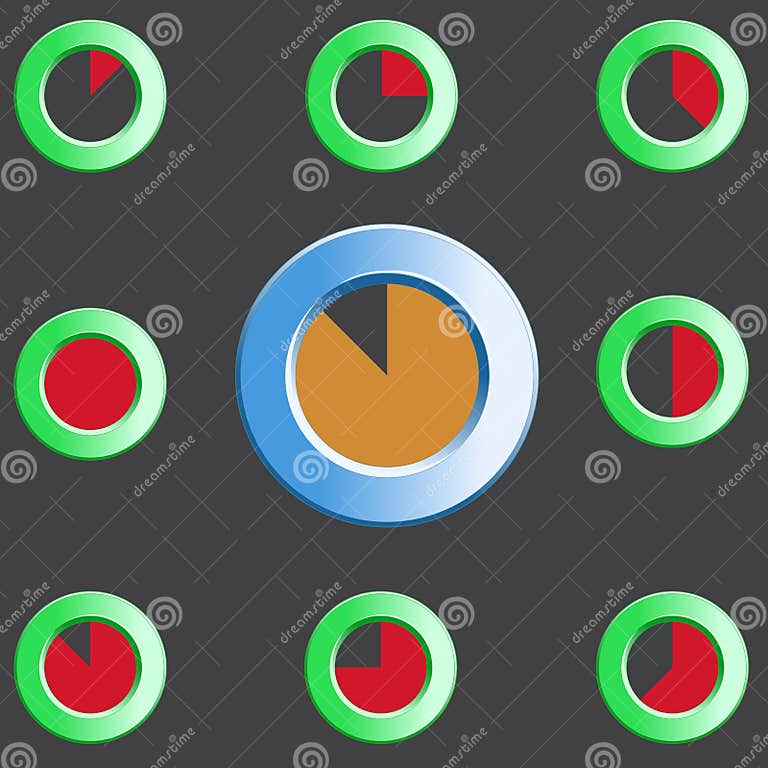 Round Preloader Animation Frame Stock Vector - Illustration of rotating ...