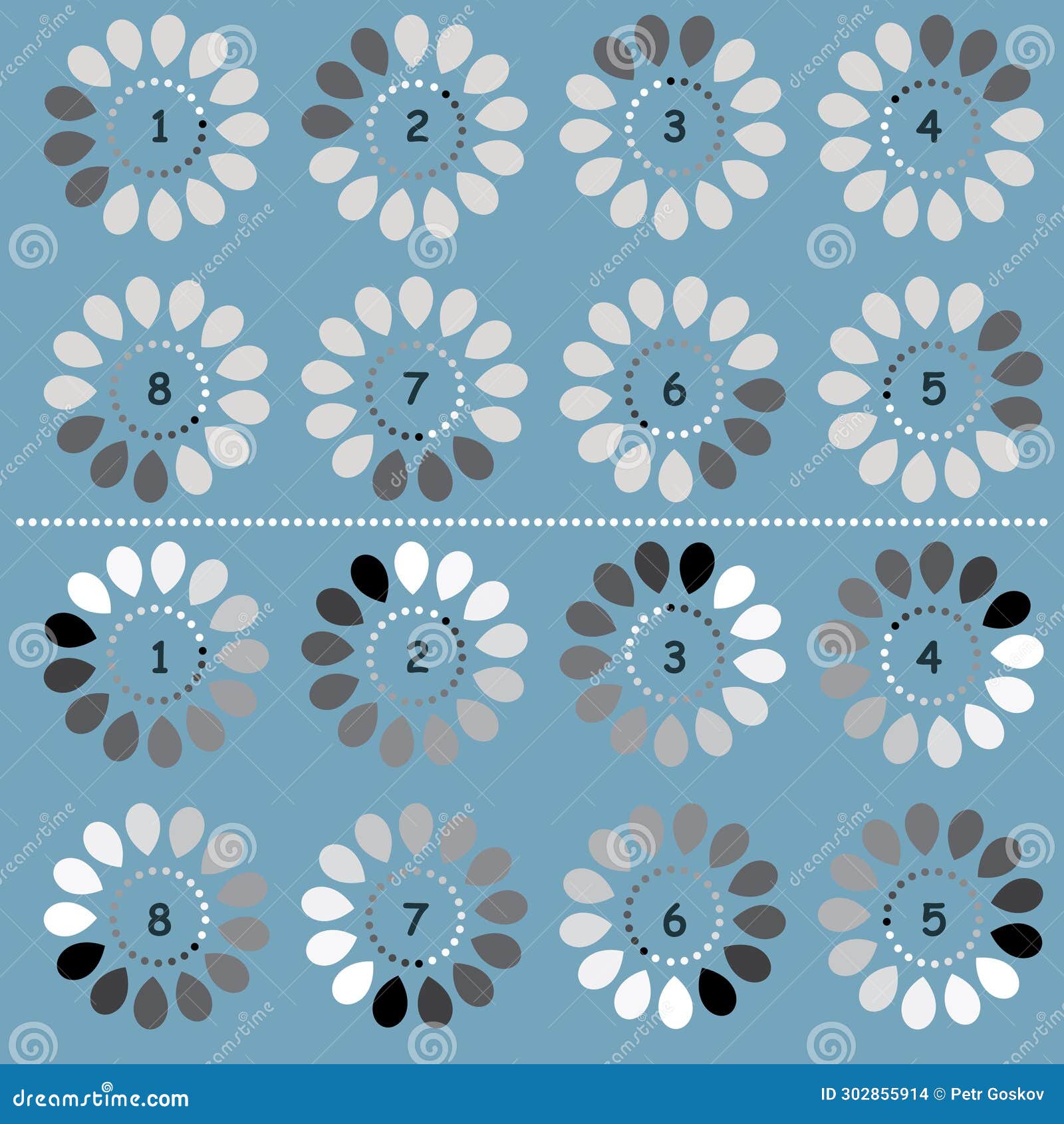Round Preloader Animation Frame Set Stock Photo - Image of infinity, streaming: 302855914