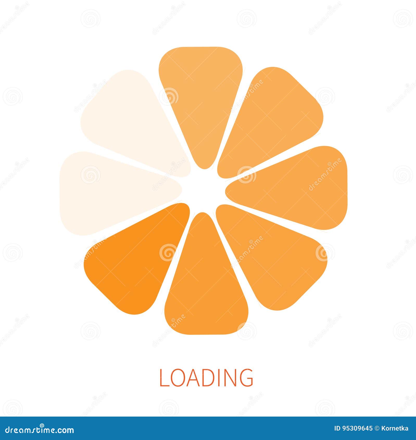 Round Progress Bars Loading Stock Illustration - Illustration of icon ...