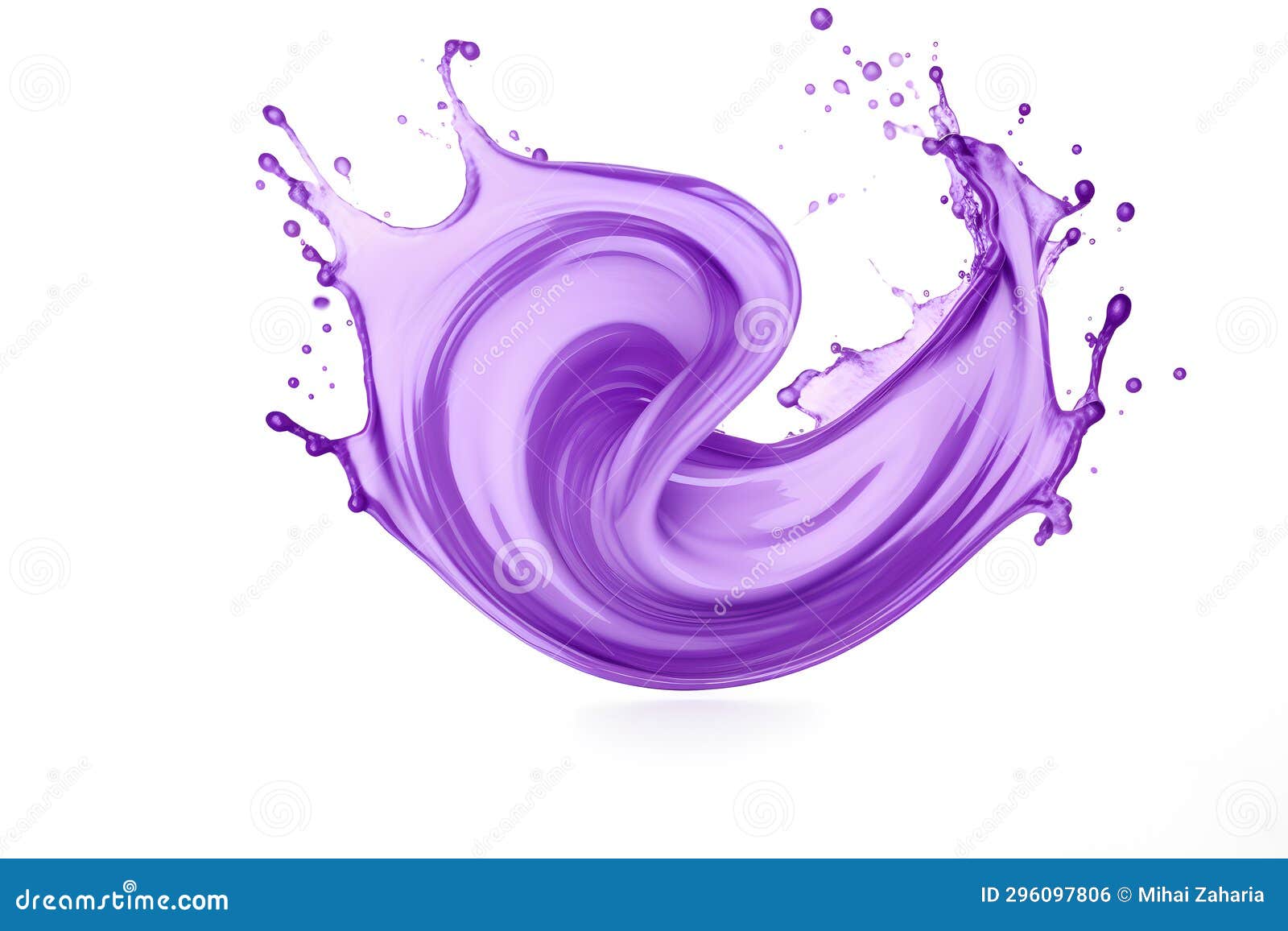 Round Purple Juice Splash Isolated on White Background. Generative AI ...