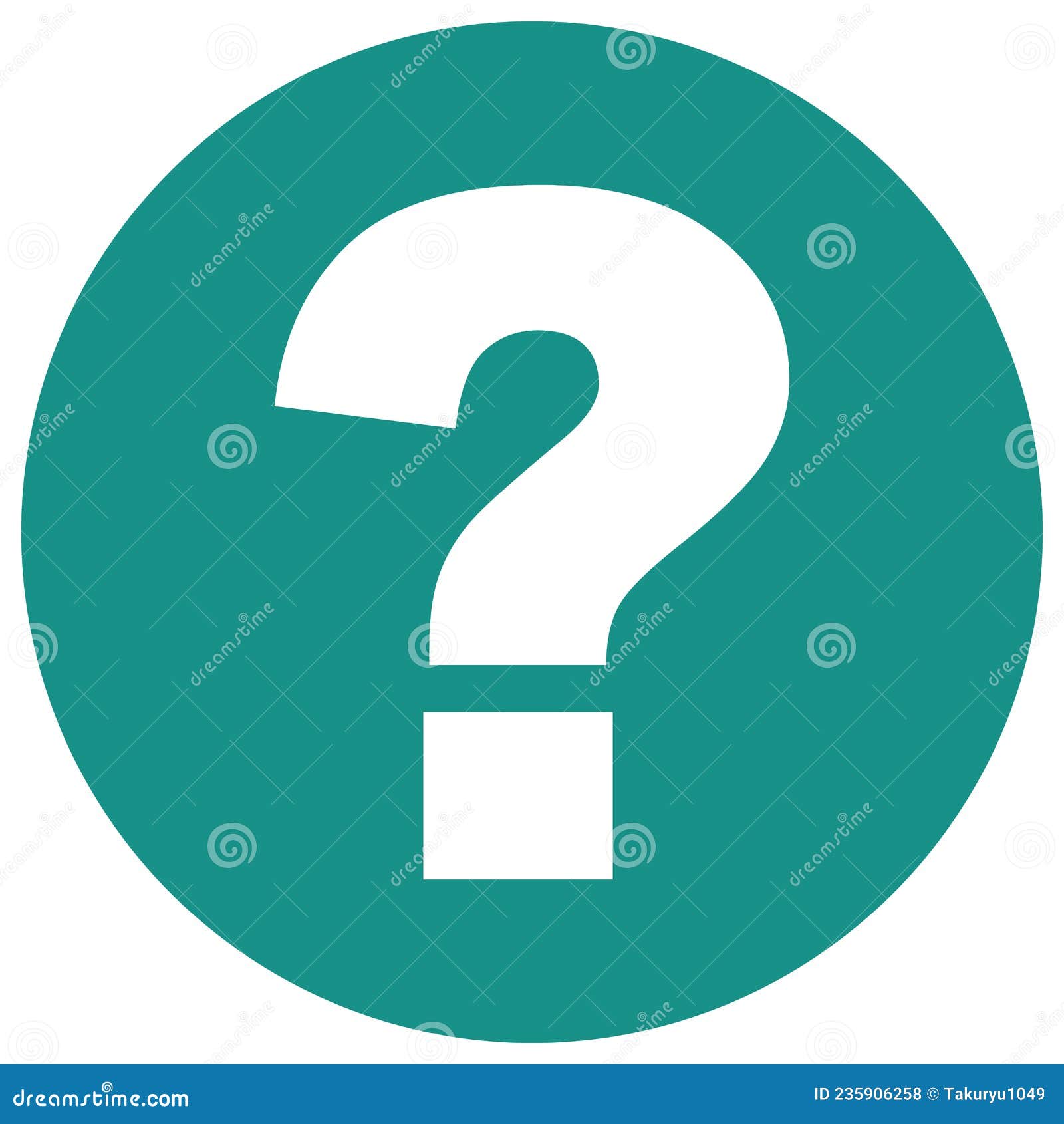 Round Question Mark Icon in Green. Vector. Stock Vector - Illustration ...