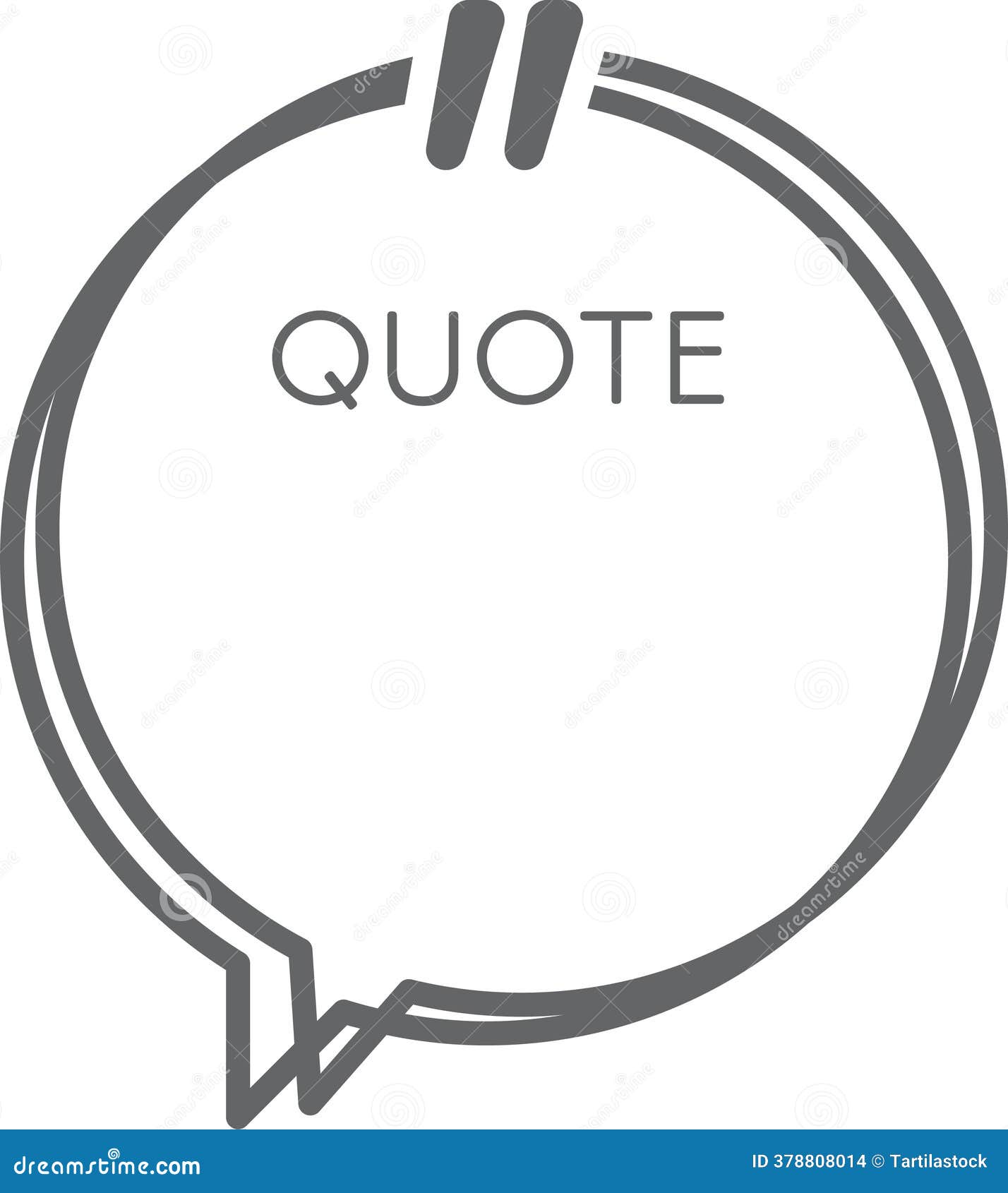 Quote Speech Bubble Blank Templates Set. Text In Brackets, Quoting ...