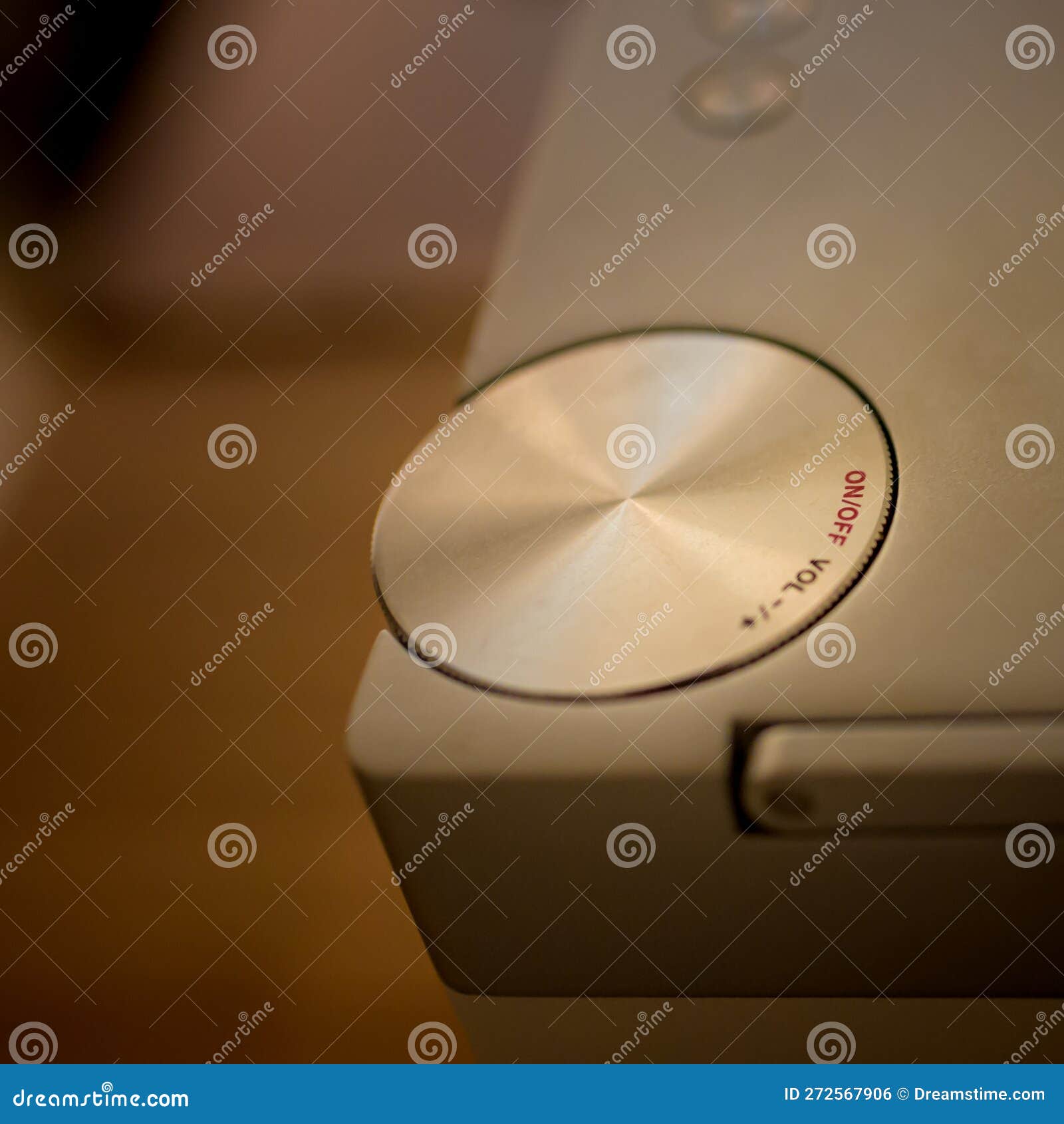 Round Radio on-off Volume Switch. Stock Photo - Image of electrical ...
