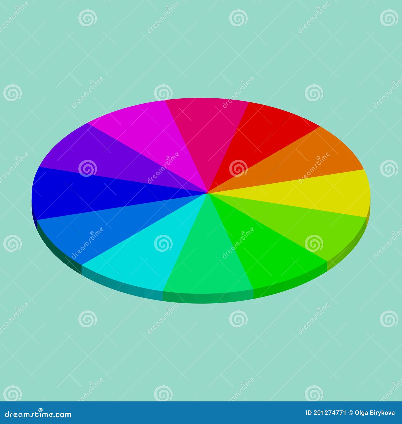 Round rainbow stock illustration. Illustration of multicolor - 201274771