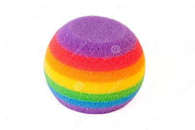 Round rainbow sponge stock photo. Image of hygiene, colorful - 30094886