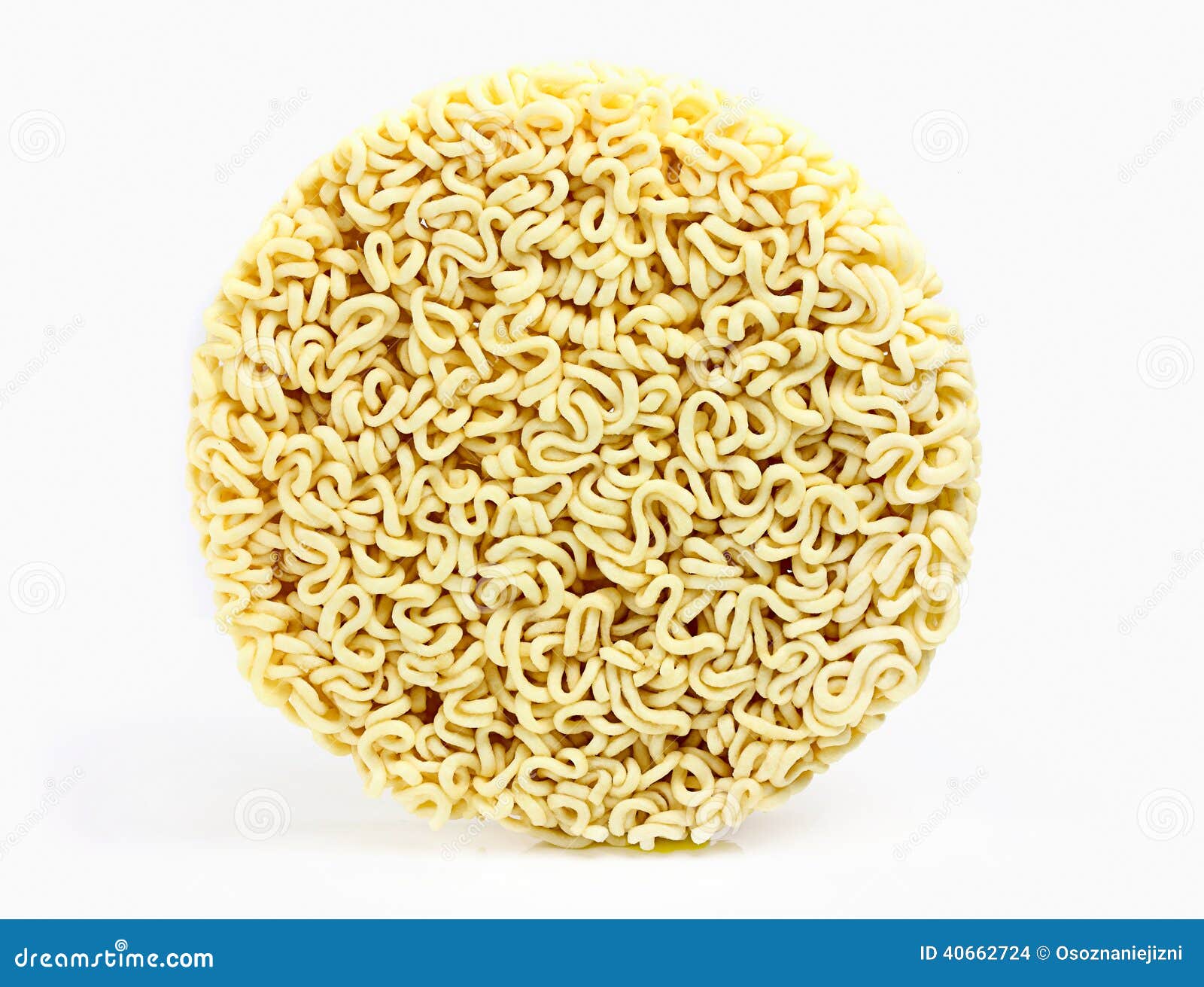 Round ramen. stock photo. Image of noodles, color, isolated - 40662724
