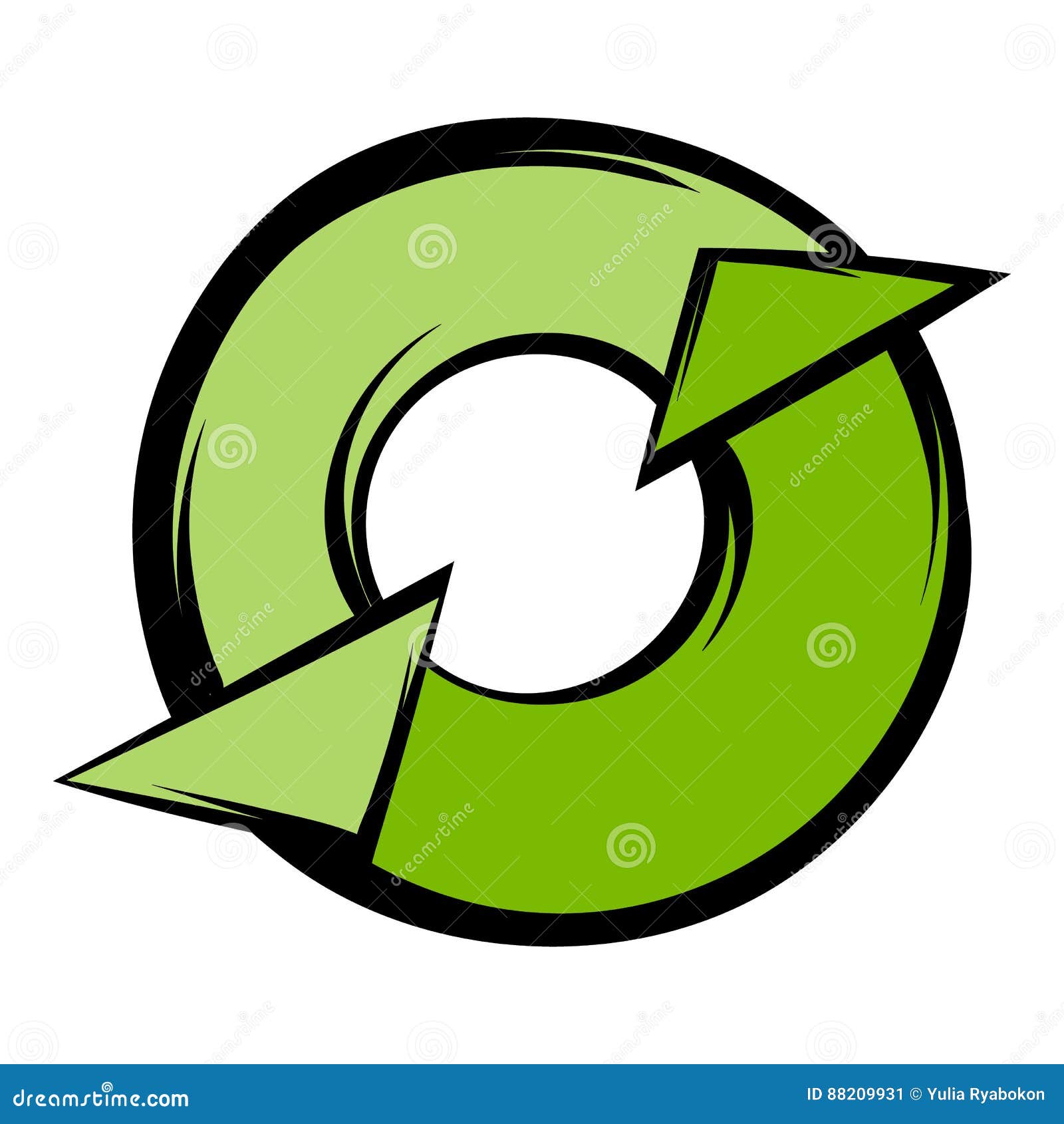 Round Recycle Arrow Logo Stock Photography | CartoonDealer.com #23919914